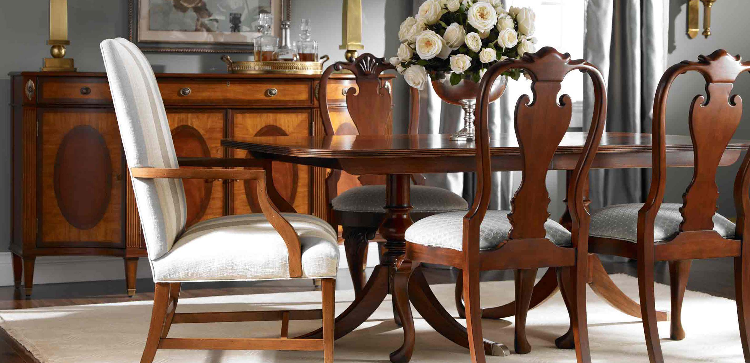 Abbott Double Pedestal Dining Table | Newport | Ethan Allen