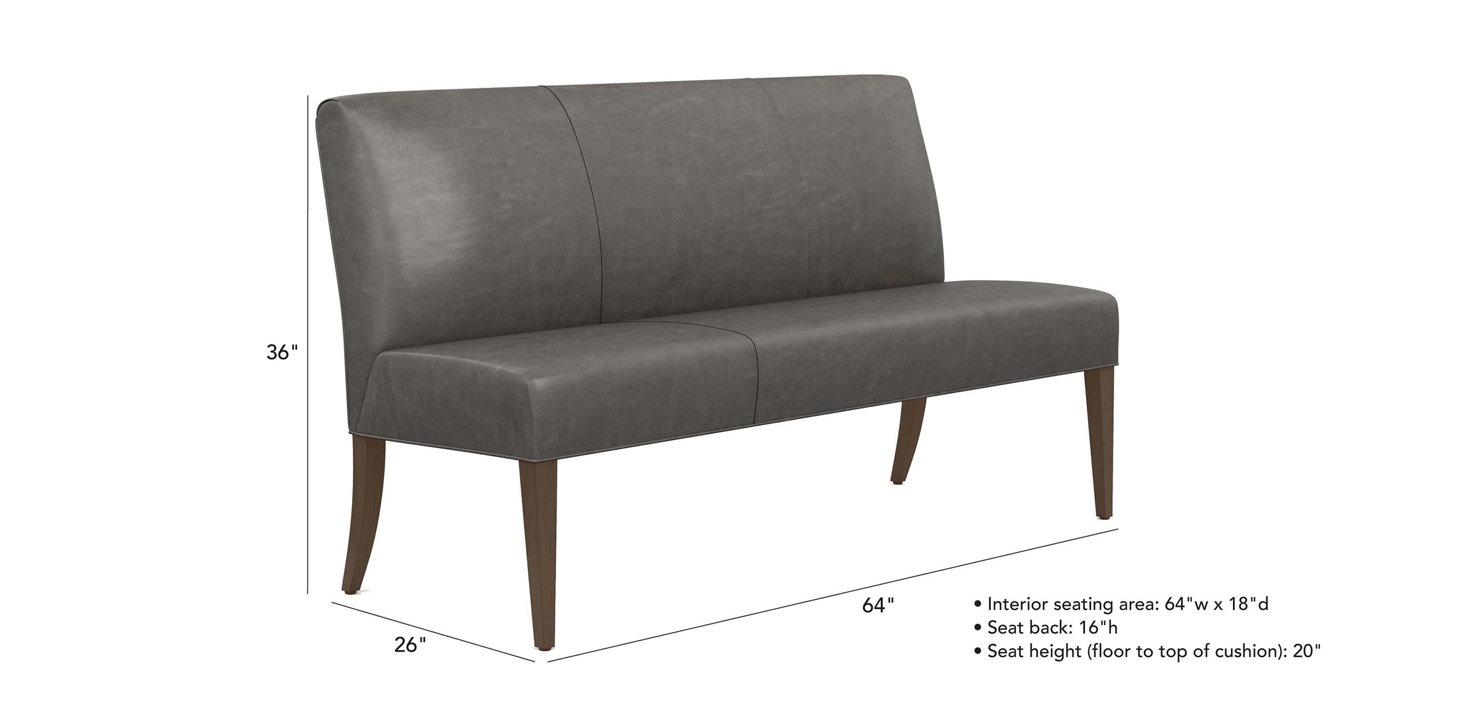 Clinton Leather Bench | Ottomans & Benches | Ethan Allen