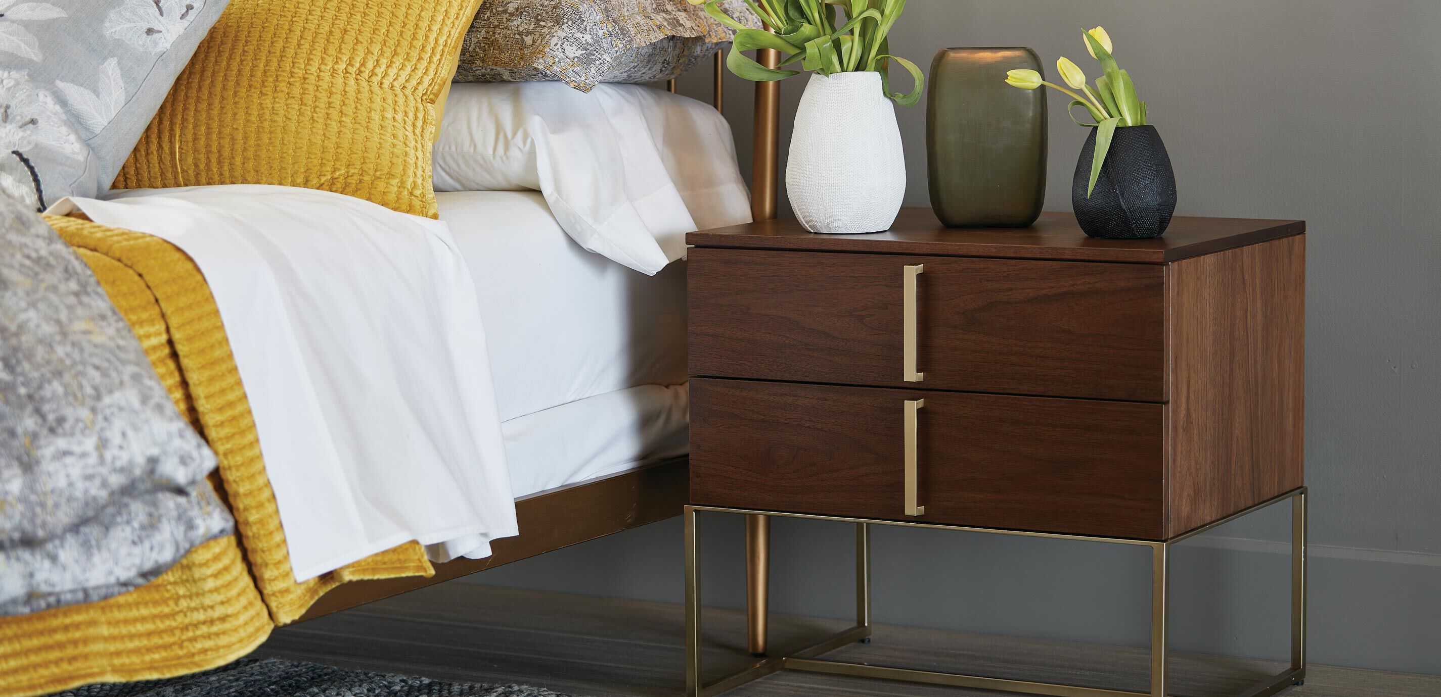 Montclaire Midcentury-Modern Bedside Table | Ethan Allen
