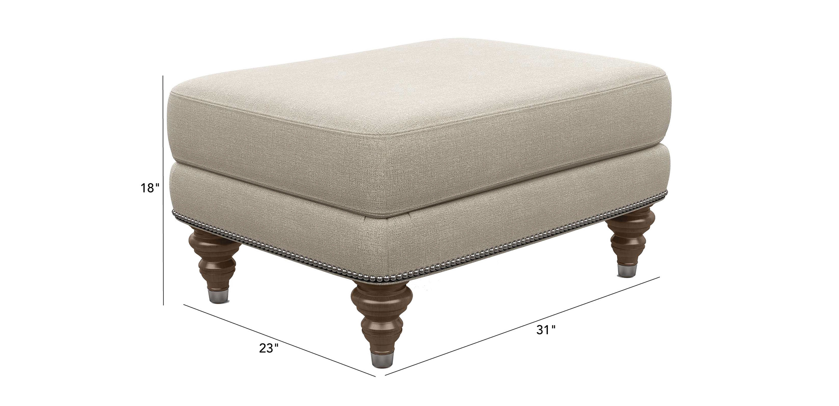Ethan Allen Custom Upholstered Ottoman Chairs & Ottomans Home & Living ...