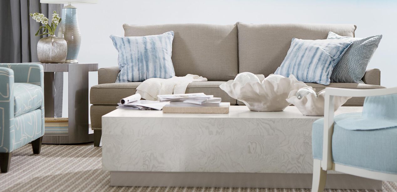 Braemore Rectangular Coffee Table | Plinth Base | Ethan Allen