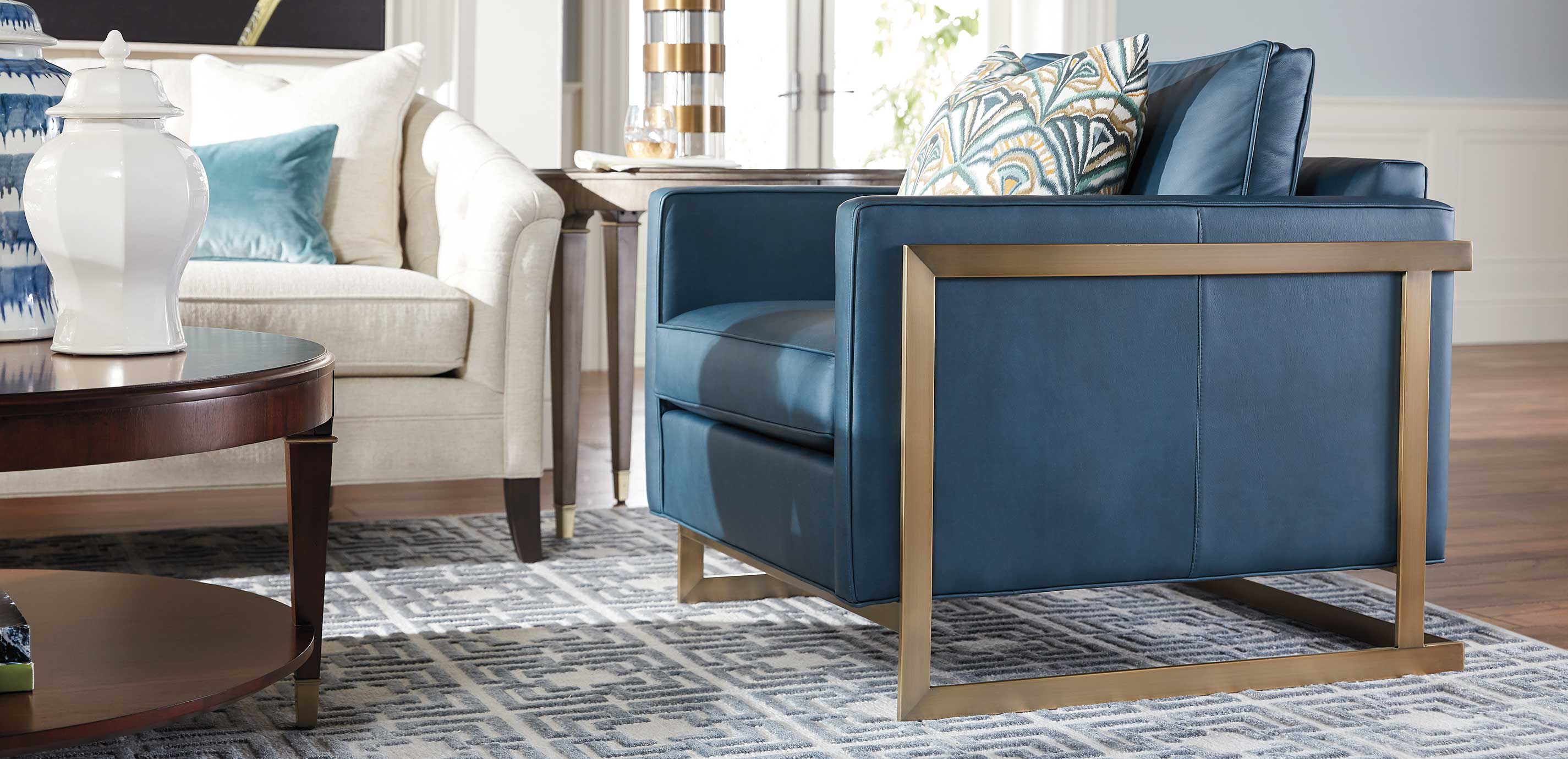 Harley Leather Lounge Chair | Ethan Allen Lounge Chairs | Ethan Allen