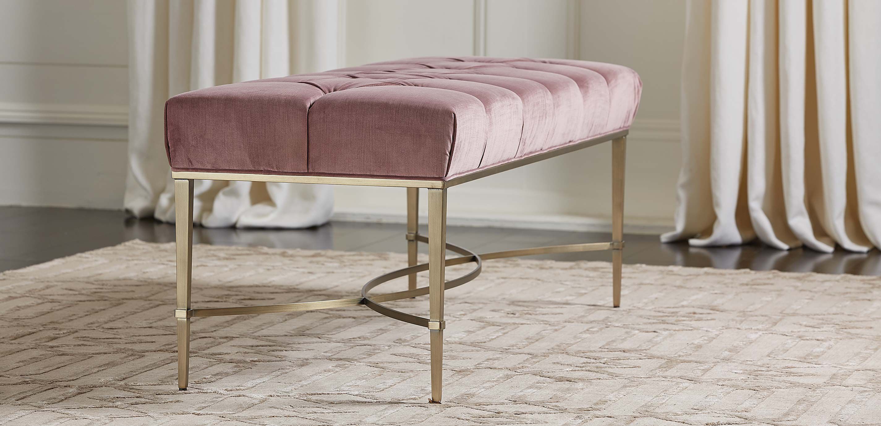 Sidney Upholstered Bench | Ethan Allen Bench | Ethan Allen