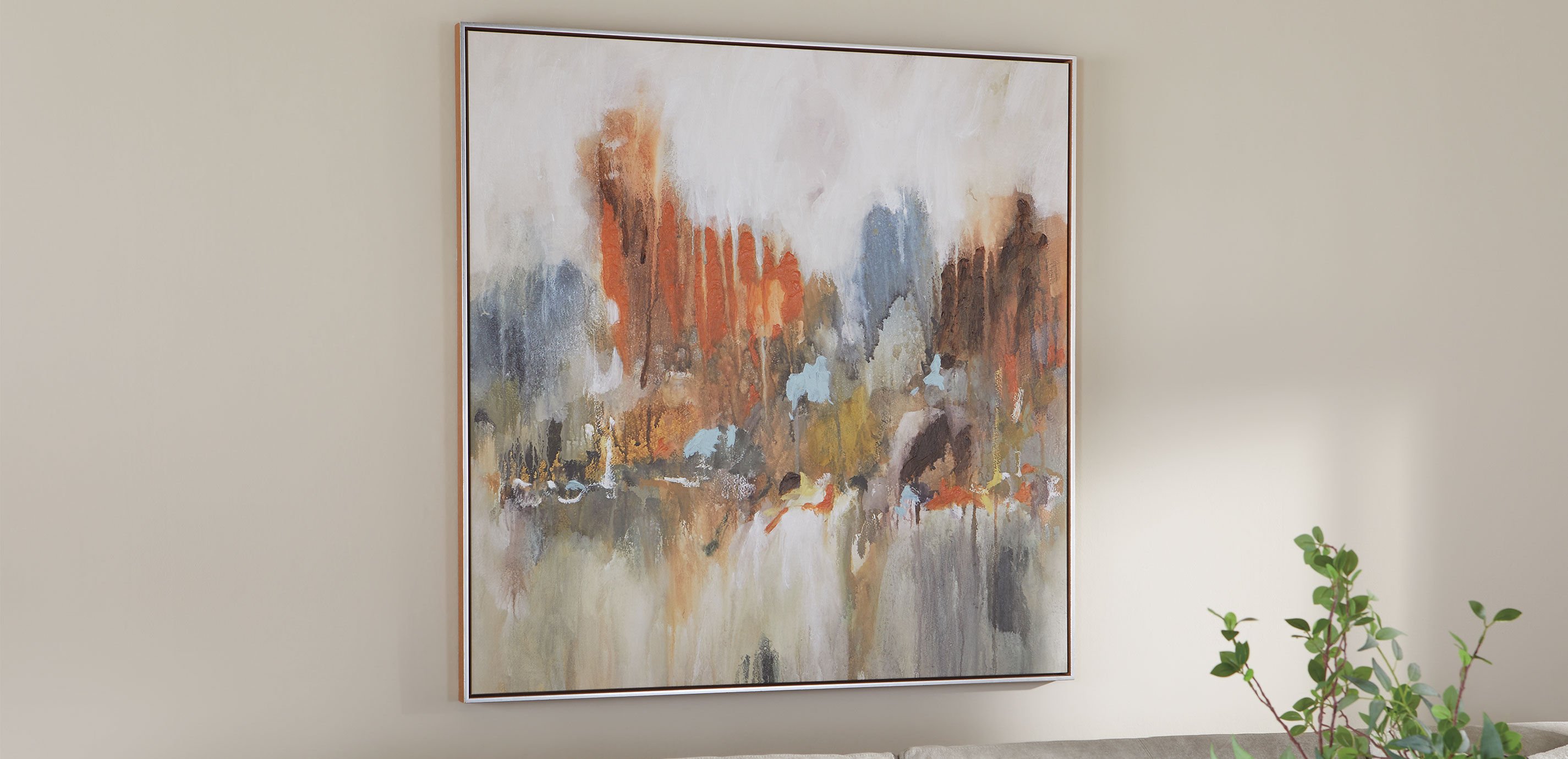 Growing Harvest Framed Abstract Art Print | Ethan Allen