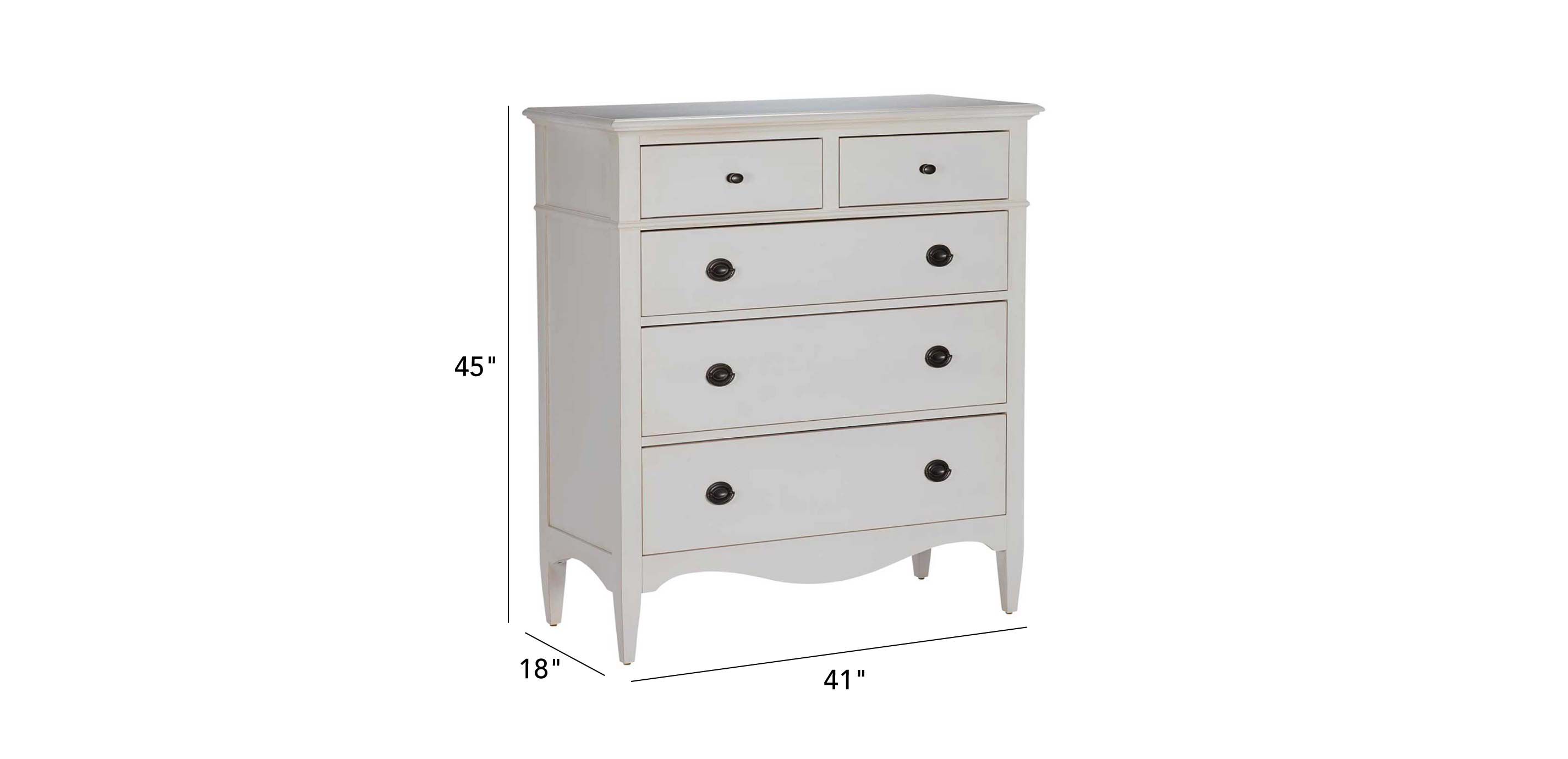 Penrose Farmhouse 5-Drawer Accent Chest | Ethan Allen