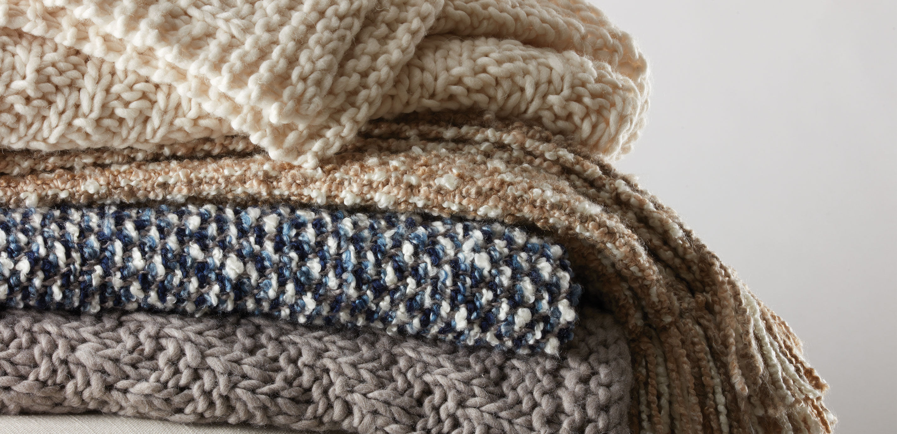 Diagonal Knit Throw | Knit Throw | Ethan Allen