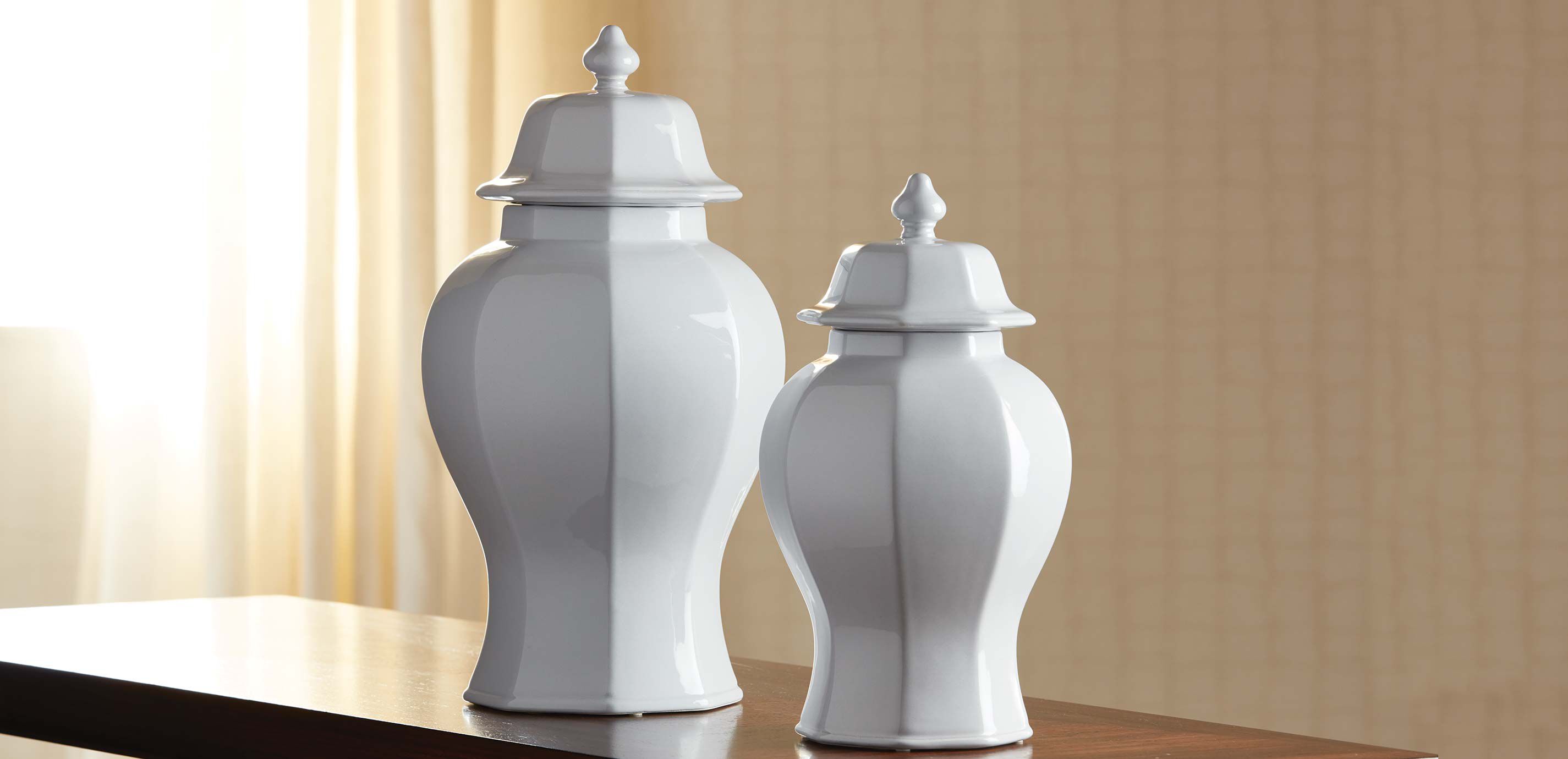 Geometric Temple Jar | Decorative Accents | Ethan Allen