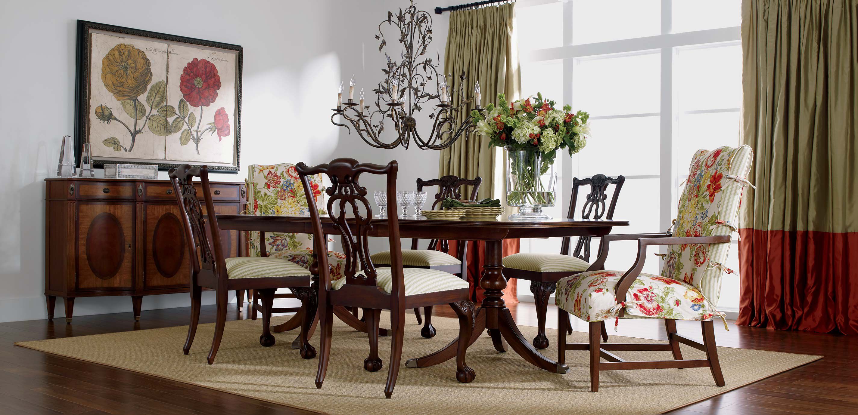 Abbott Double Pedestal Dining Table | Newport | Ethan Allen
