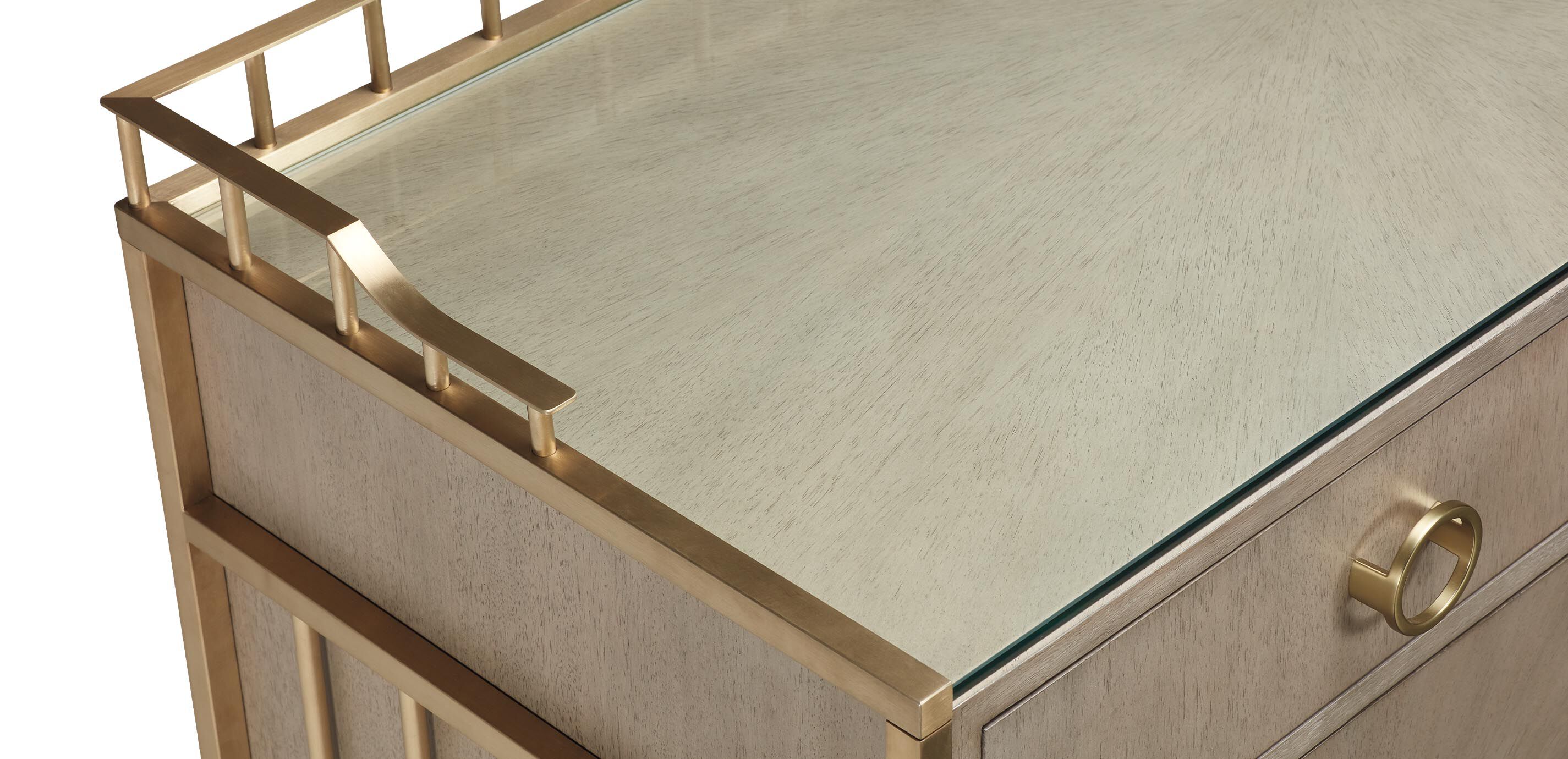 Blyth Bar Cabinet: Pearl Gray or Saddle Brown | Ethan Allen