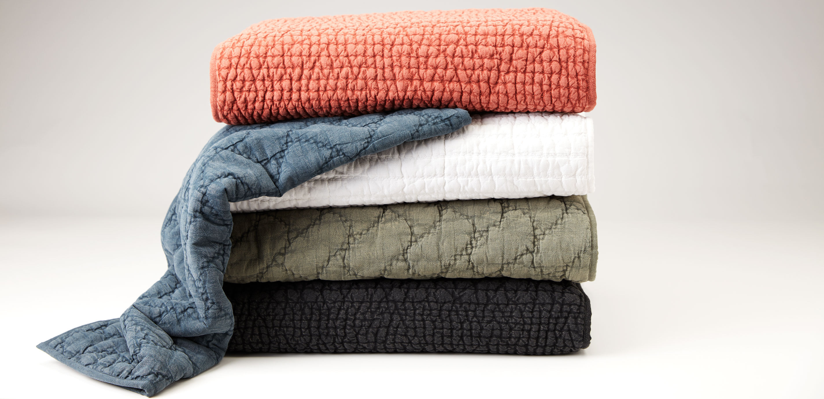 Garment-Dyed Quilted Sham with Pebble Stitch | Ethan Allen