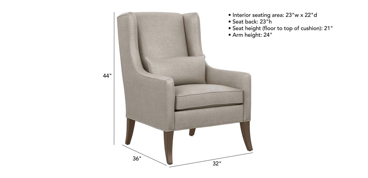 Kyle Wing Chair | Chairs & Chaises | Ethan Allen