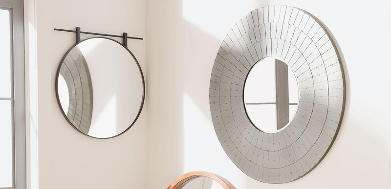 Devon Iron Mirror | Modern Iron Mirror | Ethan Allen