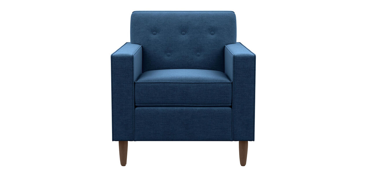 Marcus Upholstered Midcentury-Modern Armchair | Ethan Allen