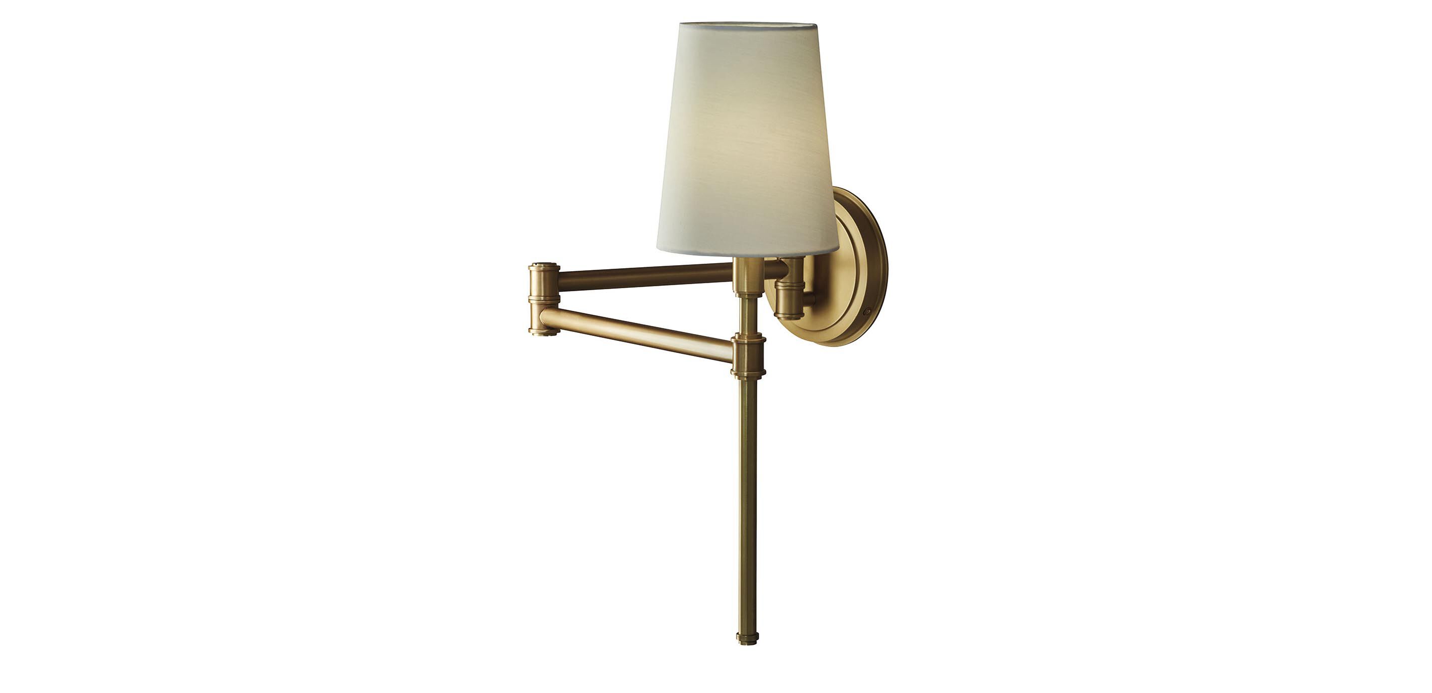 Drew Swing-Arm Wall Sconce, Plug-In | Traditional Wall Sconce | Ethan Allen