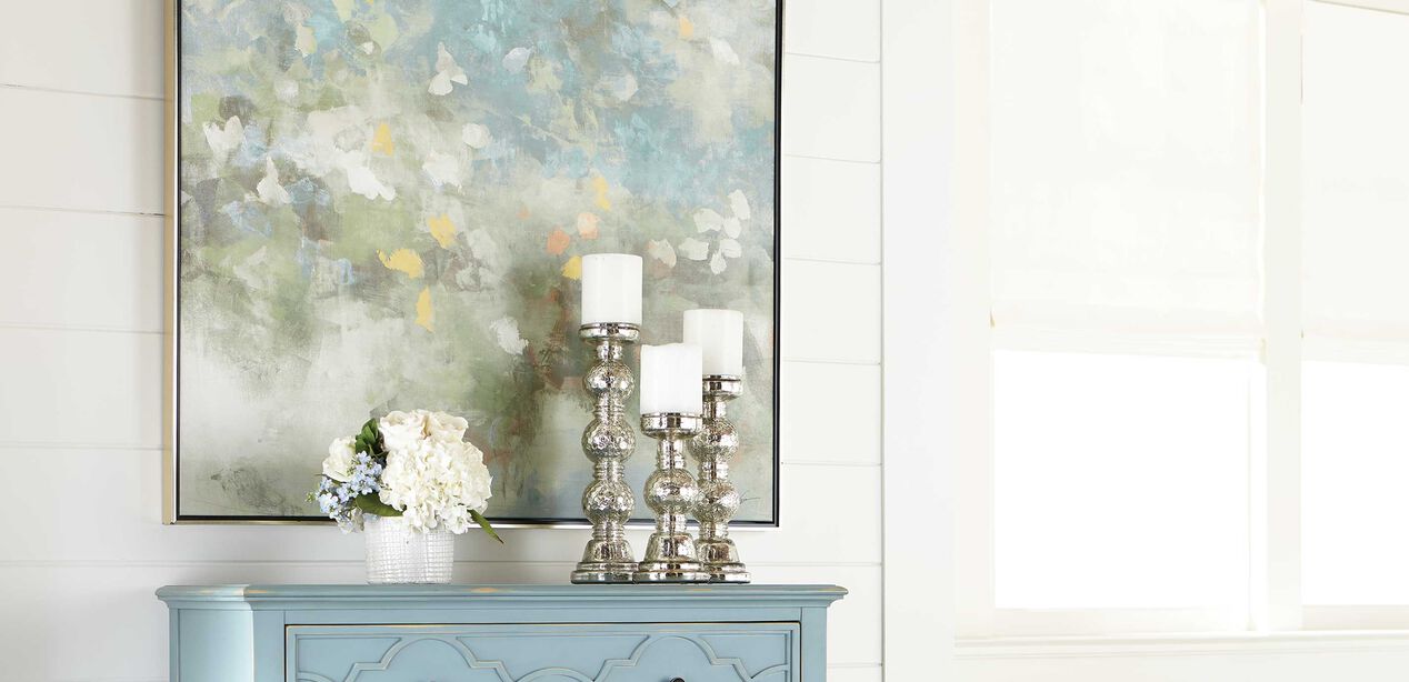 Minuet Colorful Wall Art | Abstract Floral Painting | Ethan Allen