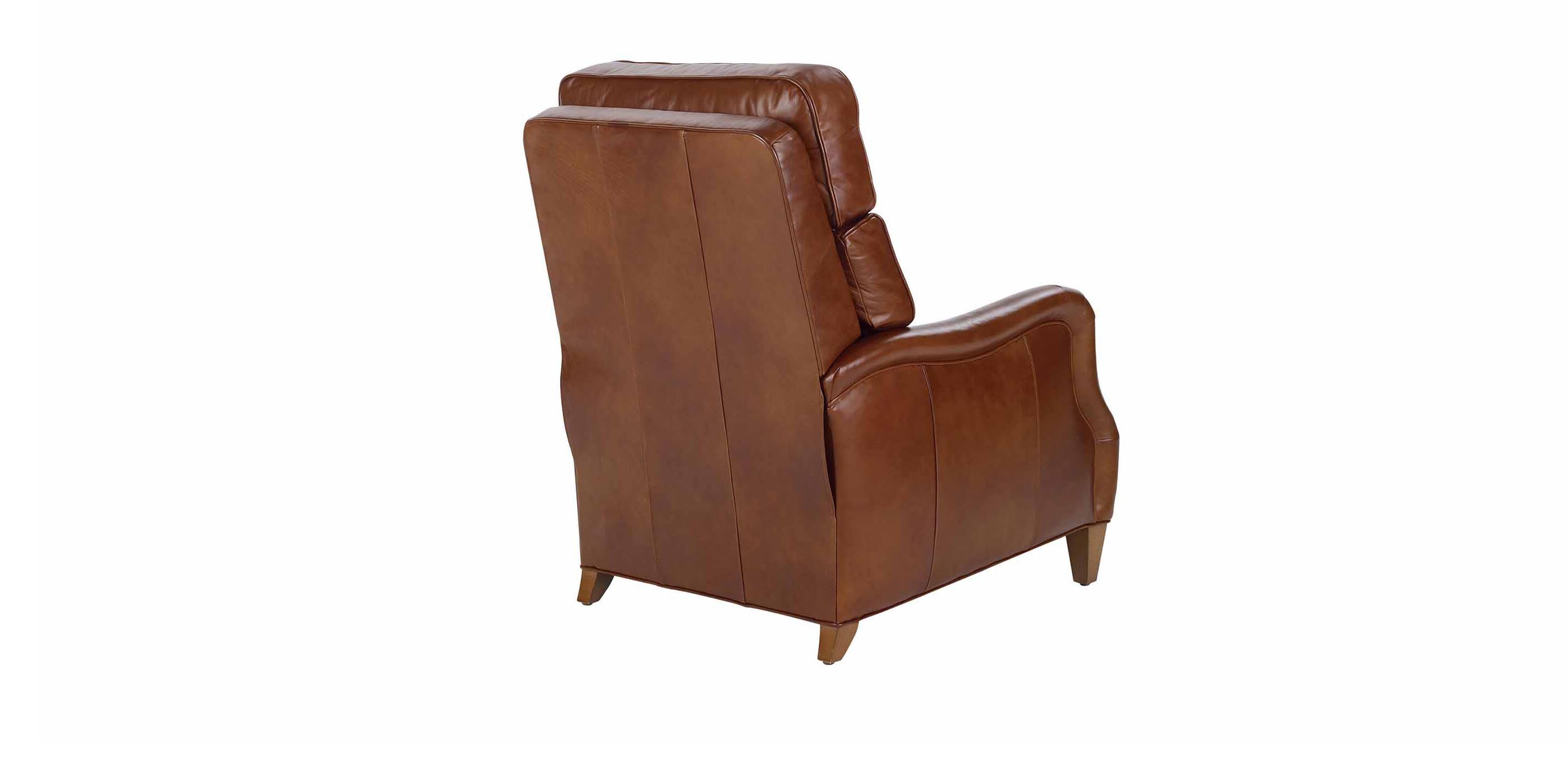 Aiden Leather Recliner Old English Saddle