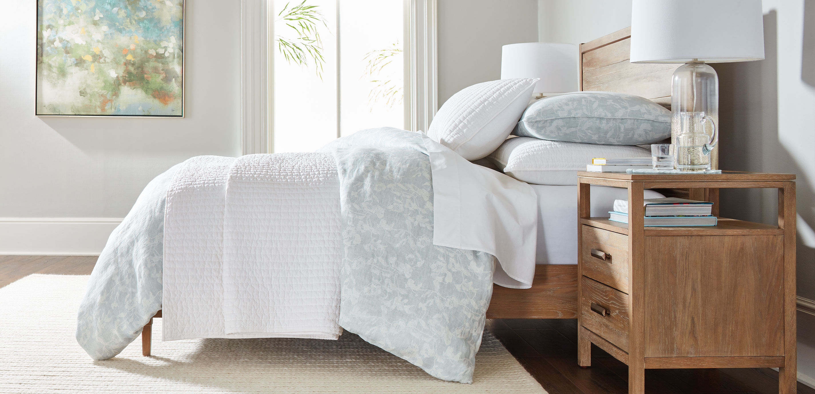 Garment-Dyed Quilt with Channel Stitch | Ethan Allen