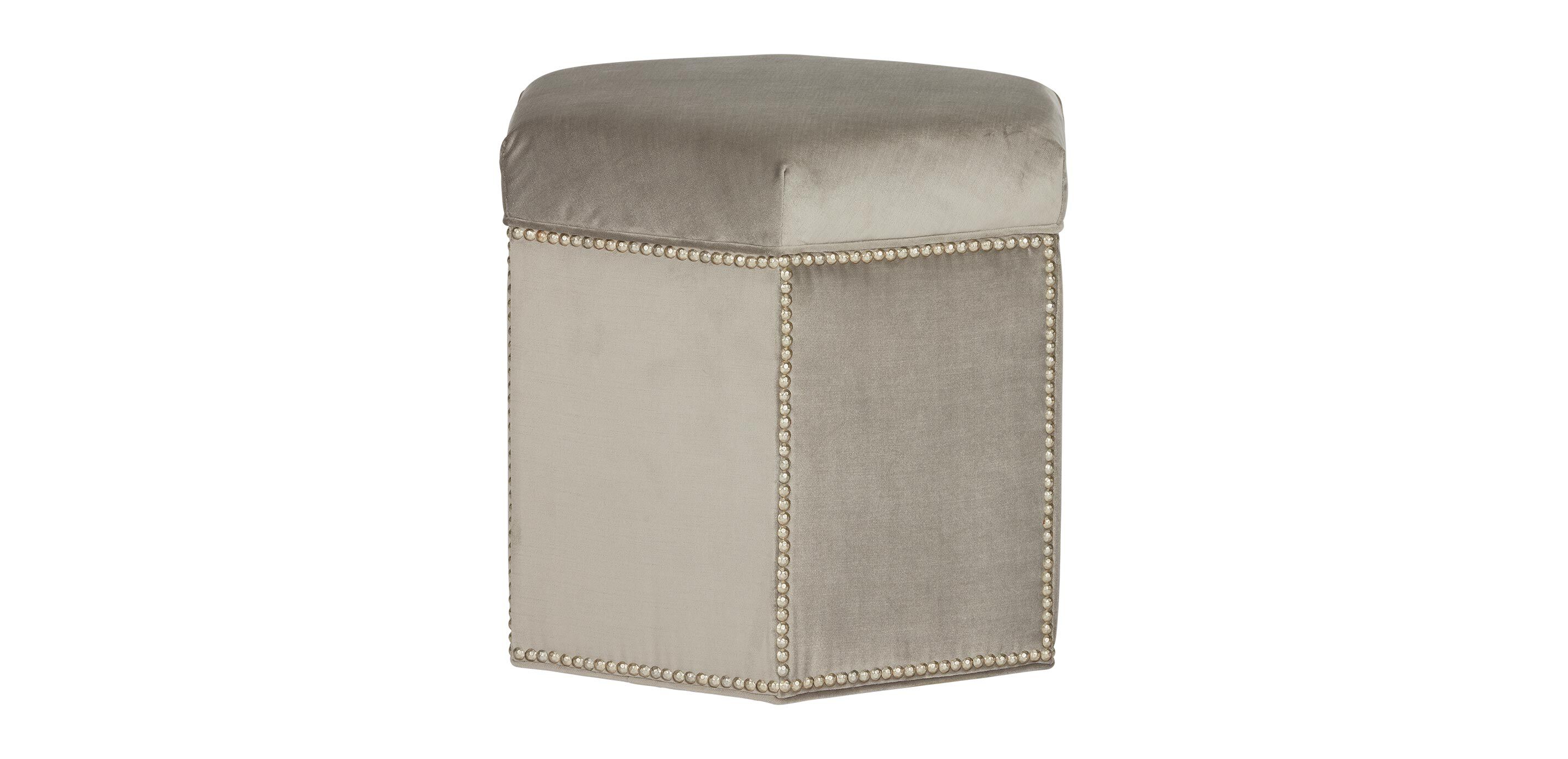 Viviette Hexagon Ottoman | Ottoman Stool | Ethan Allen