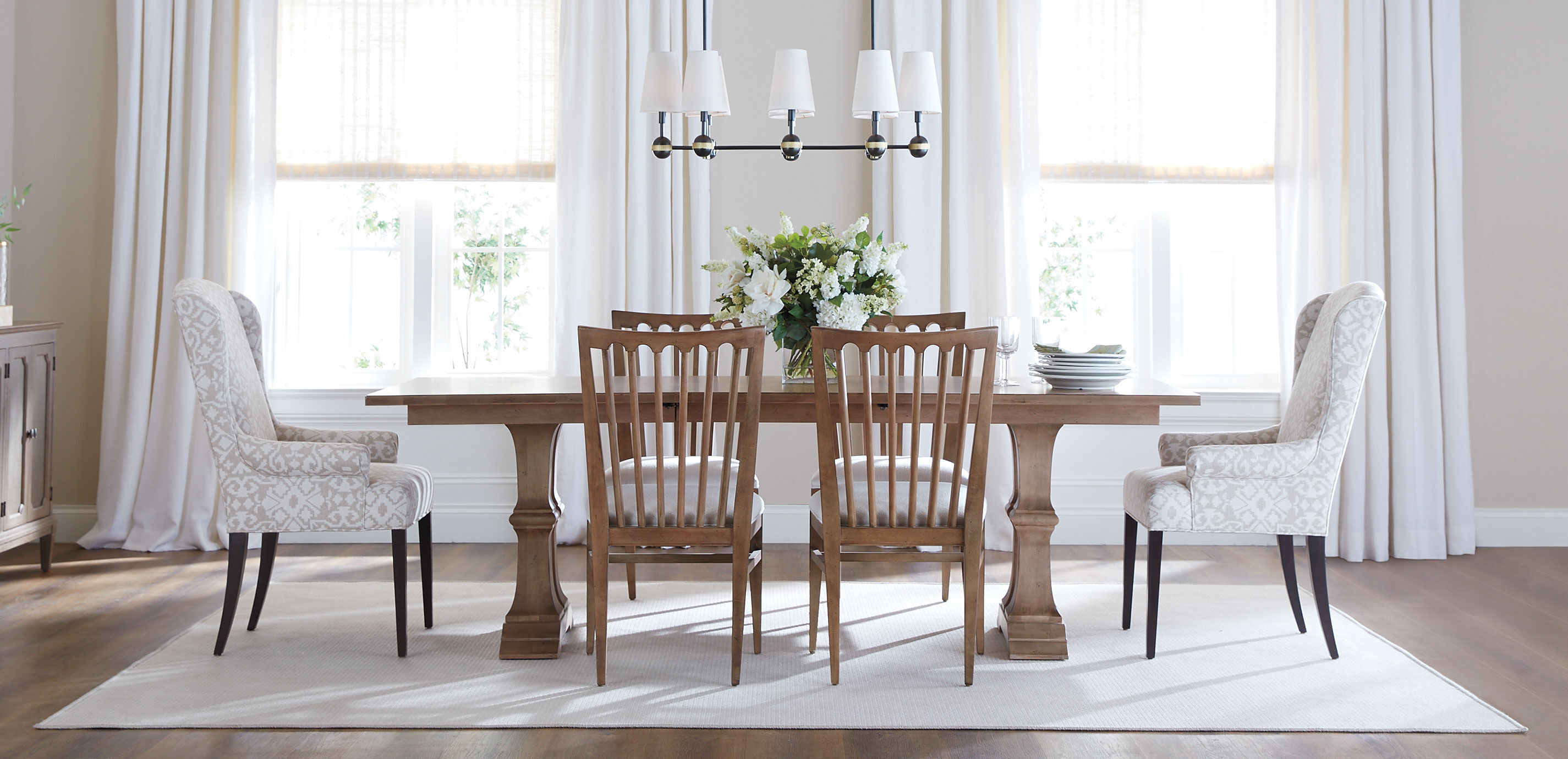 Piermont Extension Dining Table with Double Pedestal | Ethan Allen
