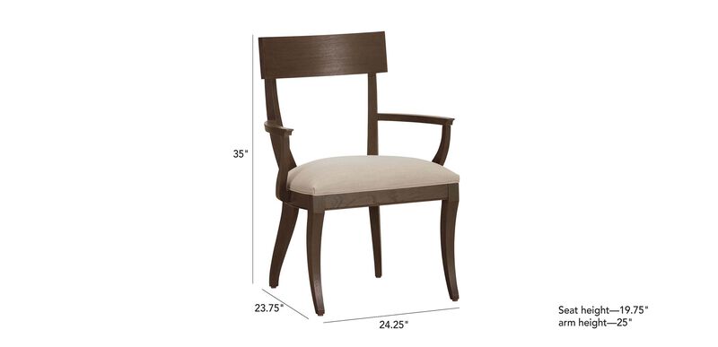 Klismos Oak Armchair | Oak Dining Armchair | Ethan Allen
