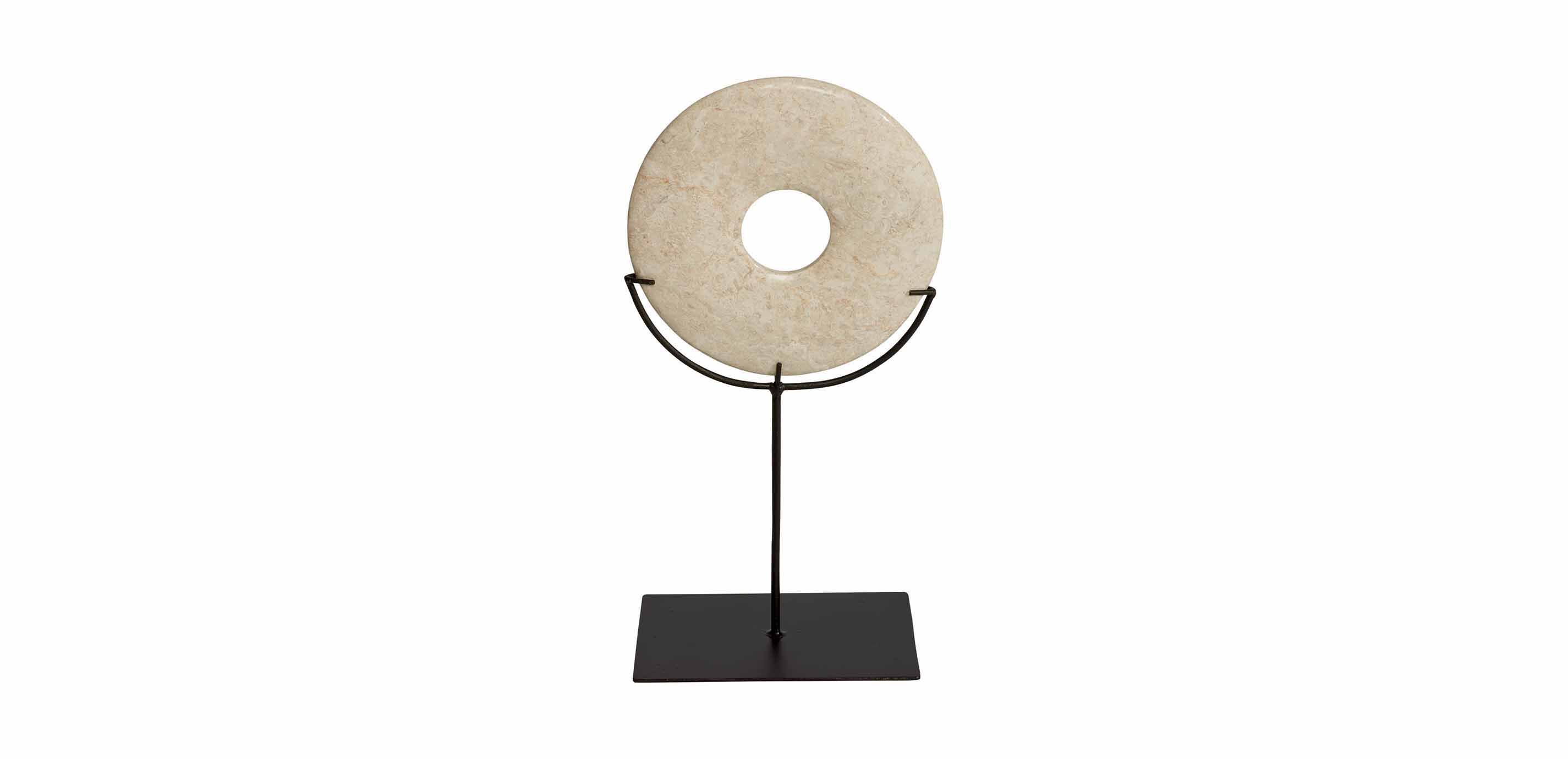 Odin Marble Disc on Stand | Ethan Allen Decorative Accents | Ethan Allen