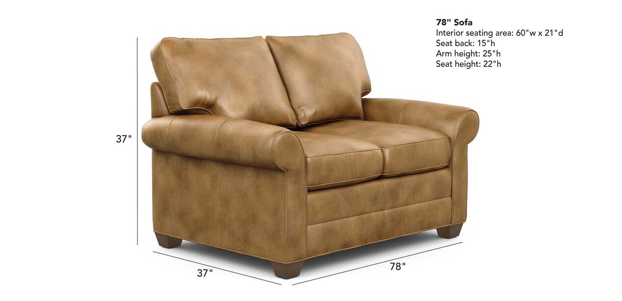 Bennett Roll-Arm Leather Sofa | Sofas & Loveseats | Ethan Allen