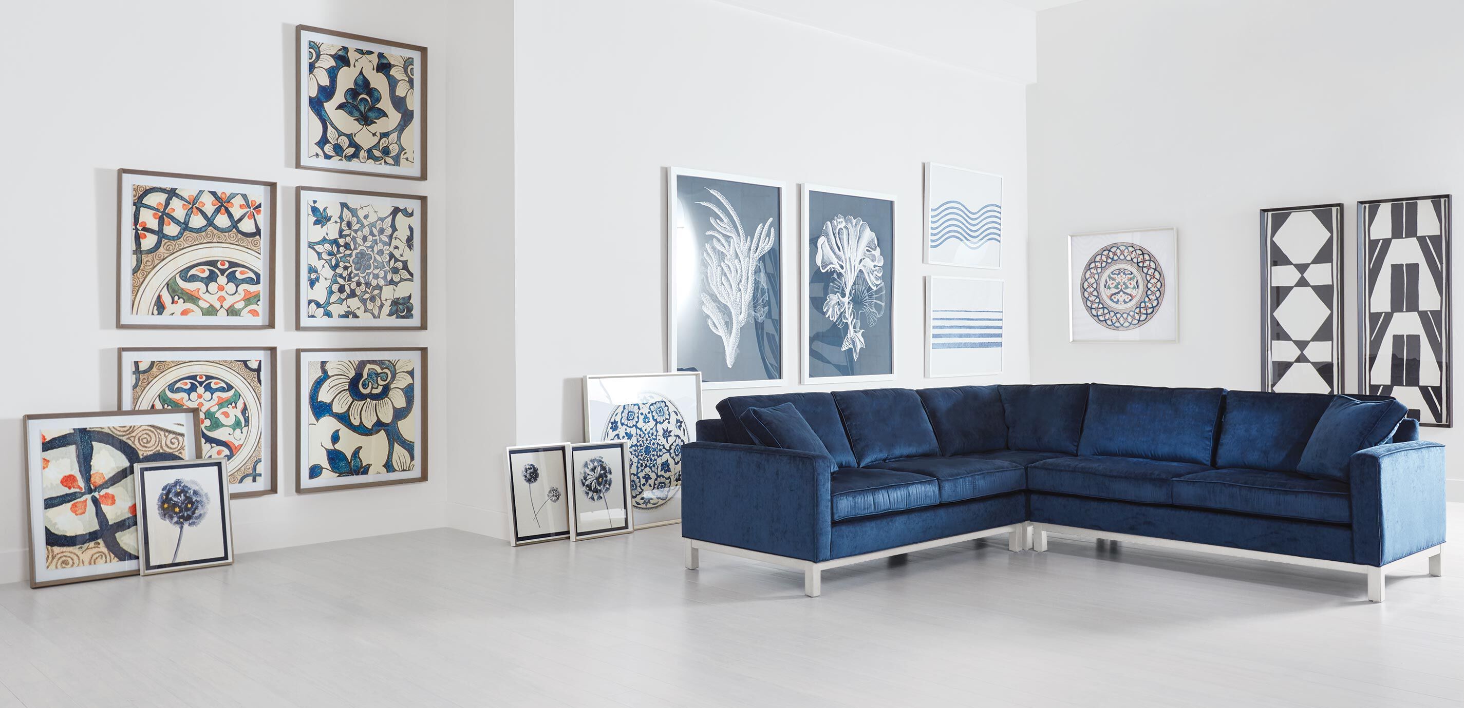 Blue Blossom Print | Blossom Wall Art | Ethan Allen
