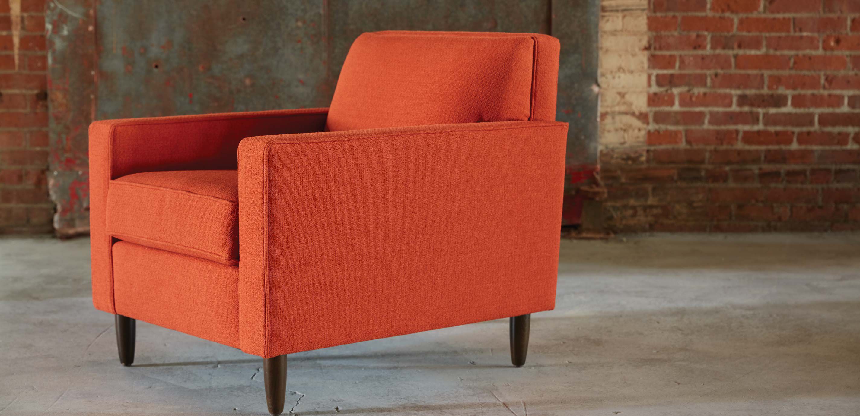 Marcus Upholstered Midcentury-Modern Armchair | Ethan Allen