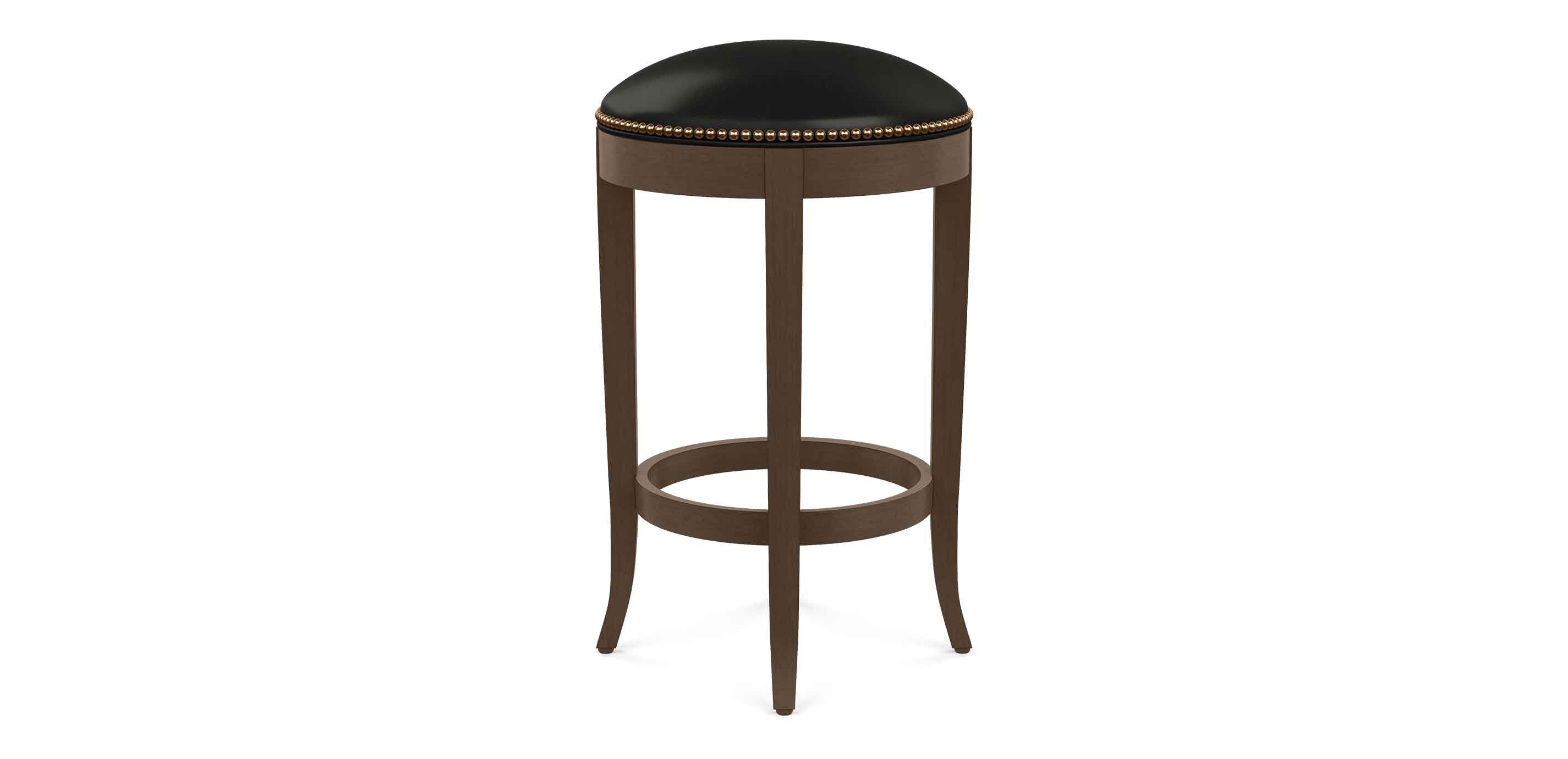 Asher Leather Counter Stool | Bar & Counter Stools | Ethan Allen