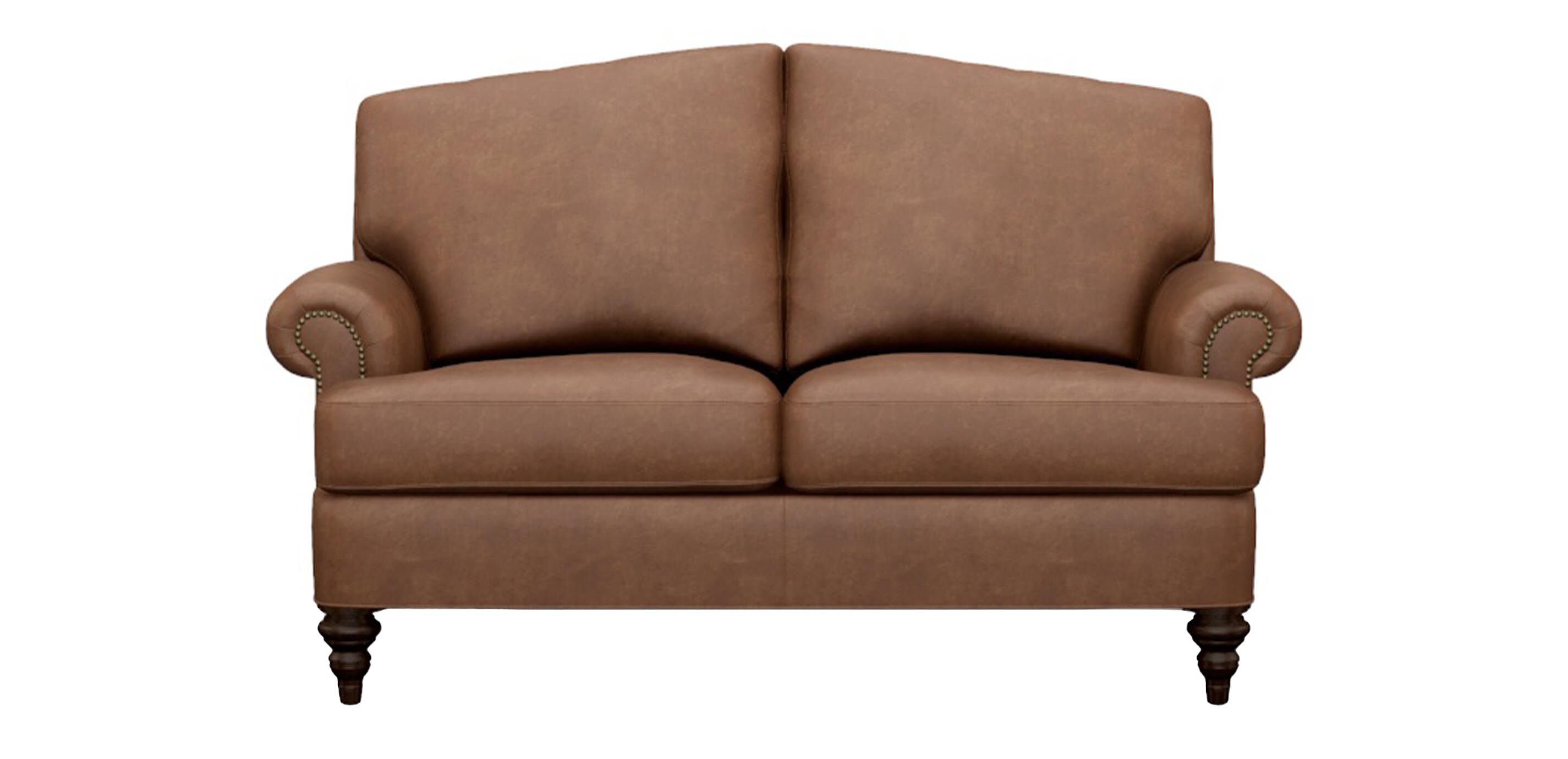 Hyde Leather Loveseat Ethan Allen