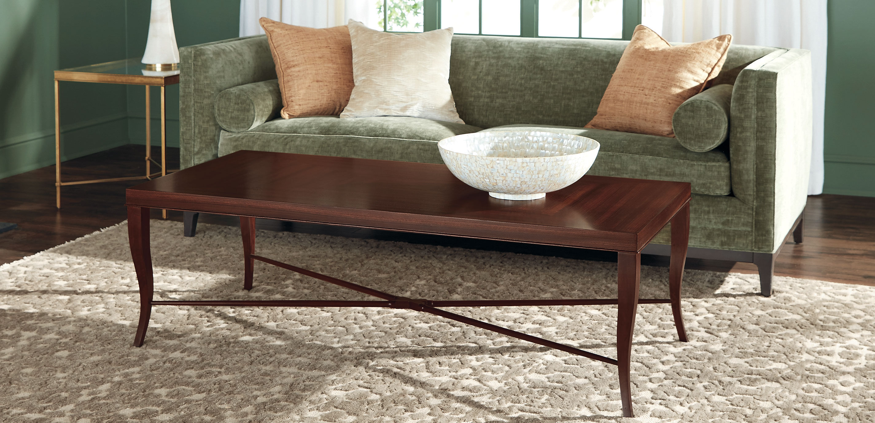 Josie End Table: Metal Side Table with Glass Top | Ethan Allen
