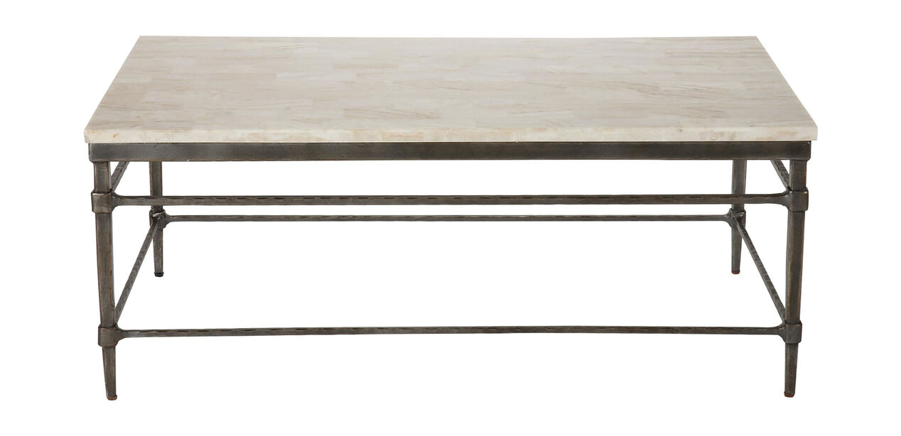 Vida Stone-Top Coffee Table | Coffee Tables | Ethan Allen