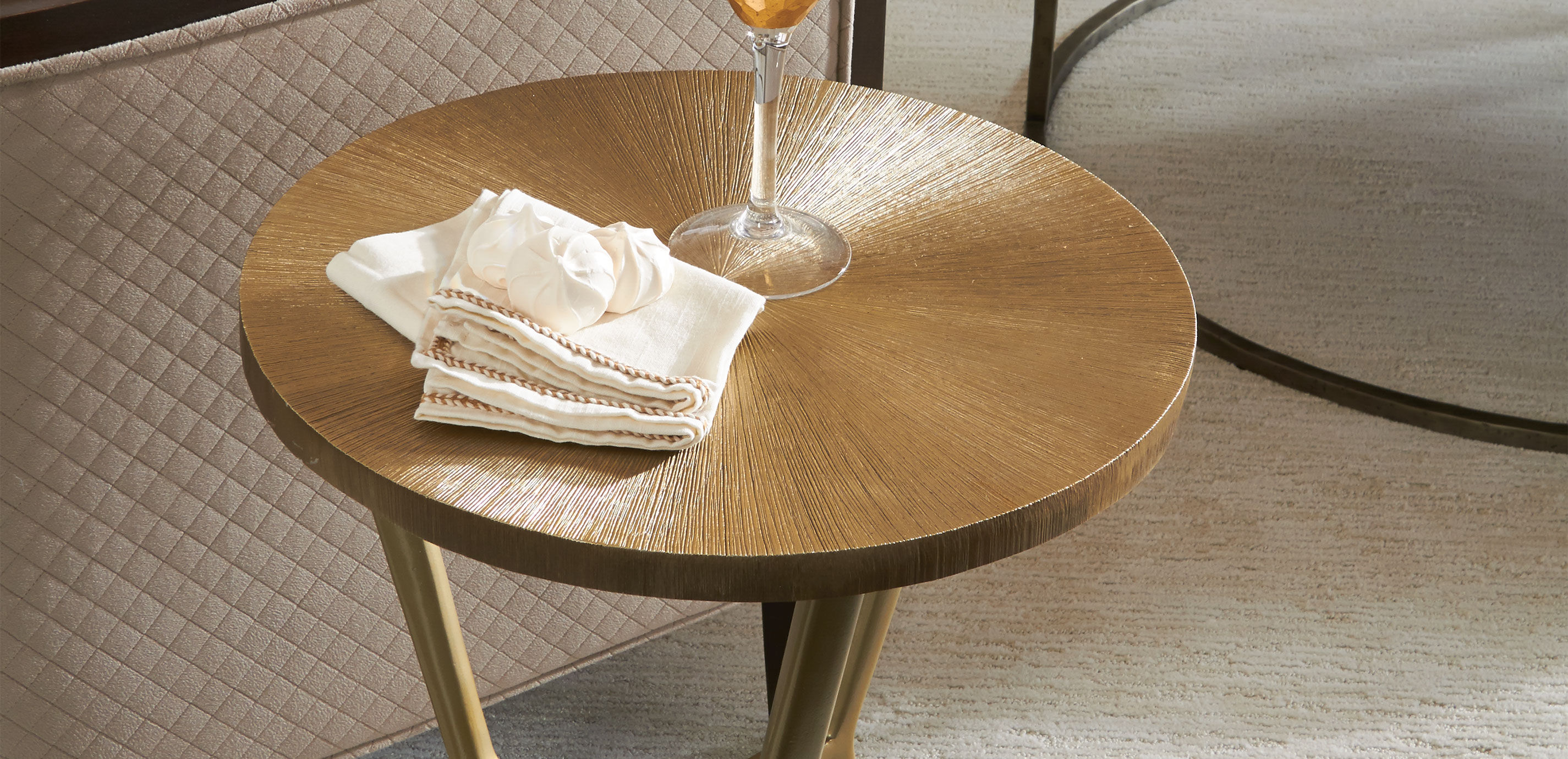 Tasha Aluminum Accent Table | Small Aluminum Table | Ethan Allen