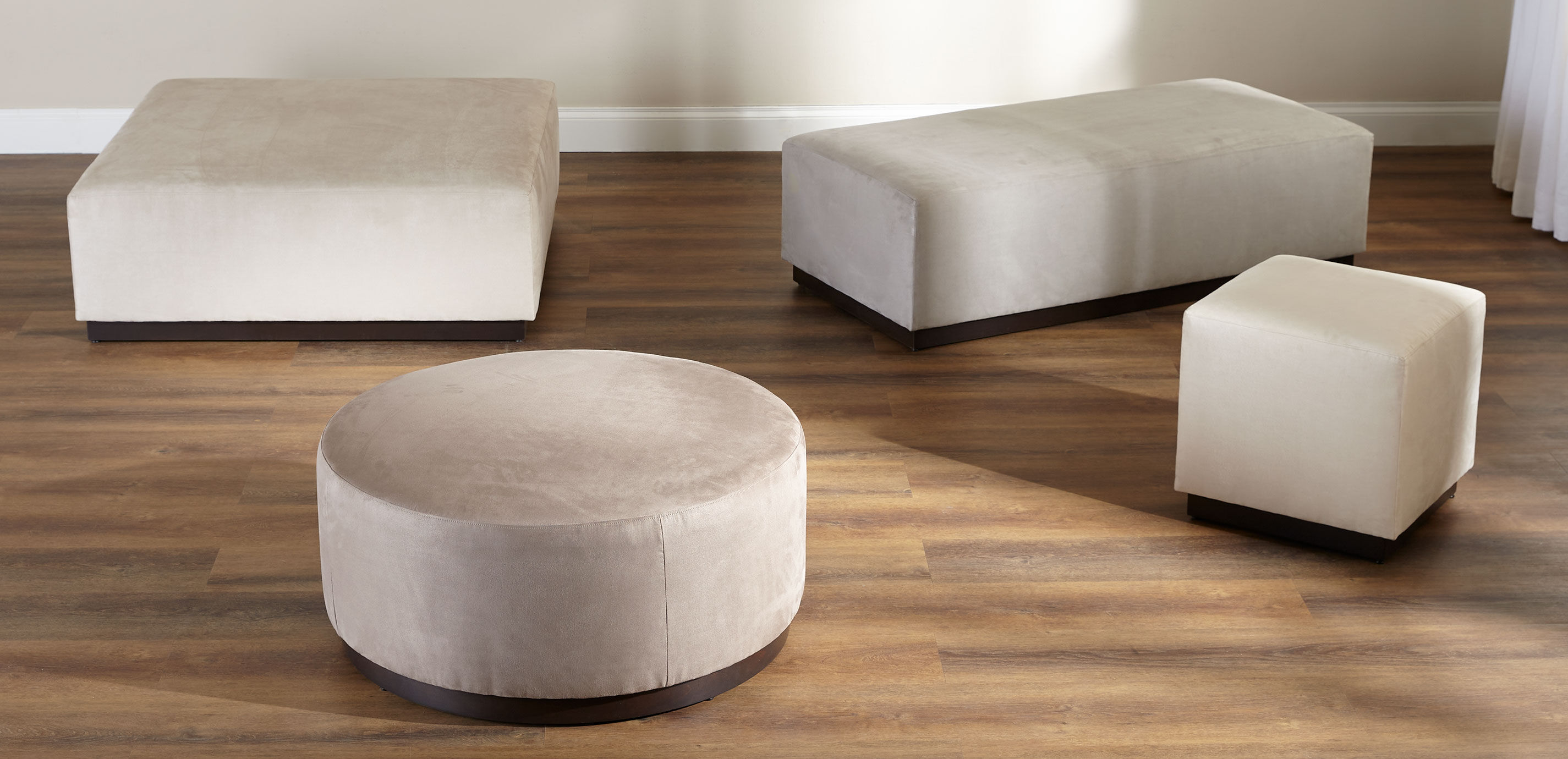 Stover Ottoman—Rectangular, Square, Round, or Cube | Ethan Allen
