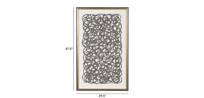 Grey Paper Art | Abstract | Ethan Allen