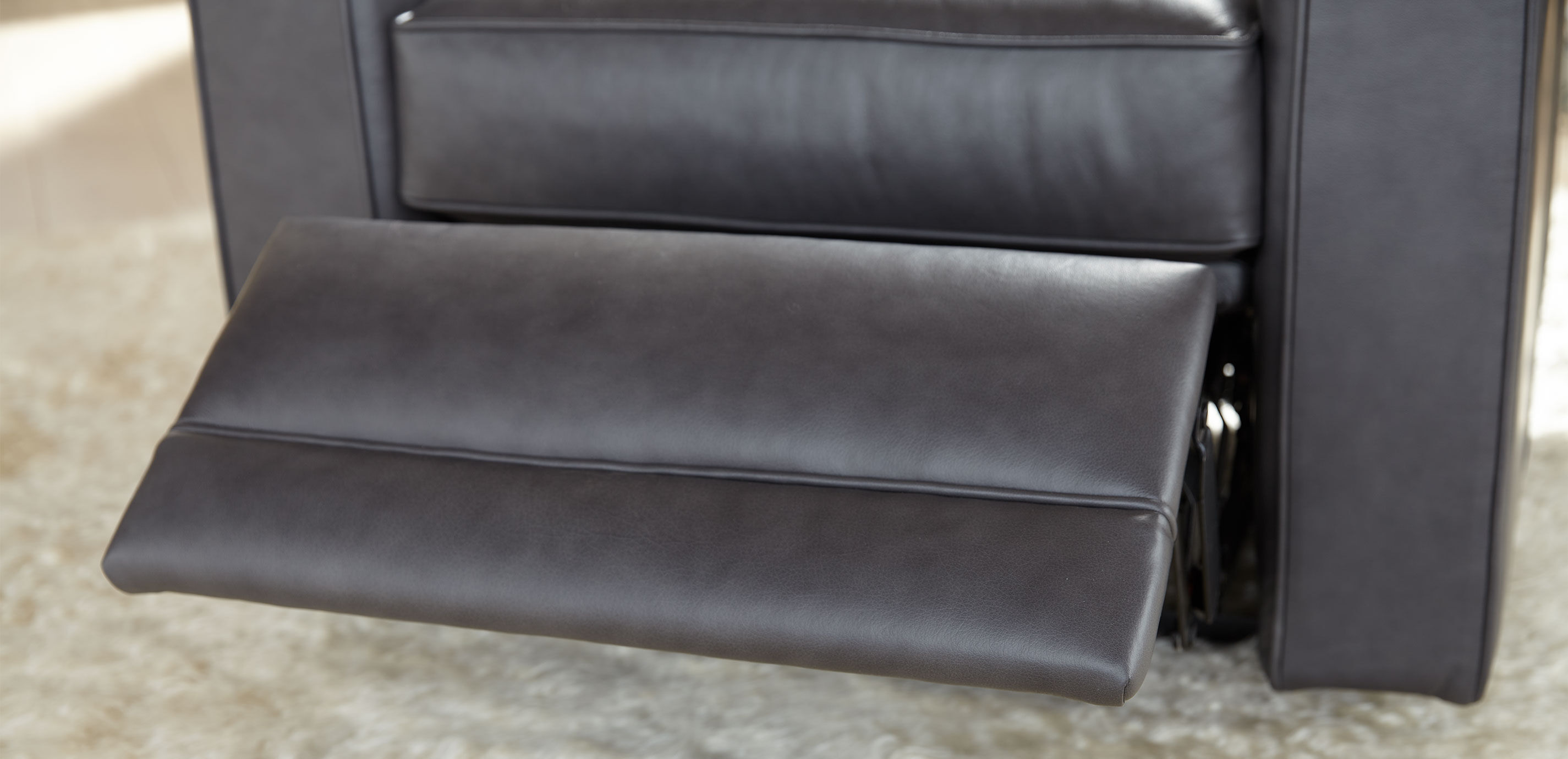 Conover Track-Arm Modern Leather Recliner Chair | Ethan Allen