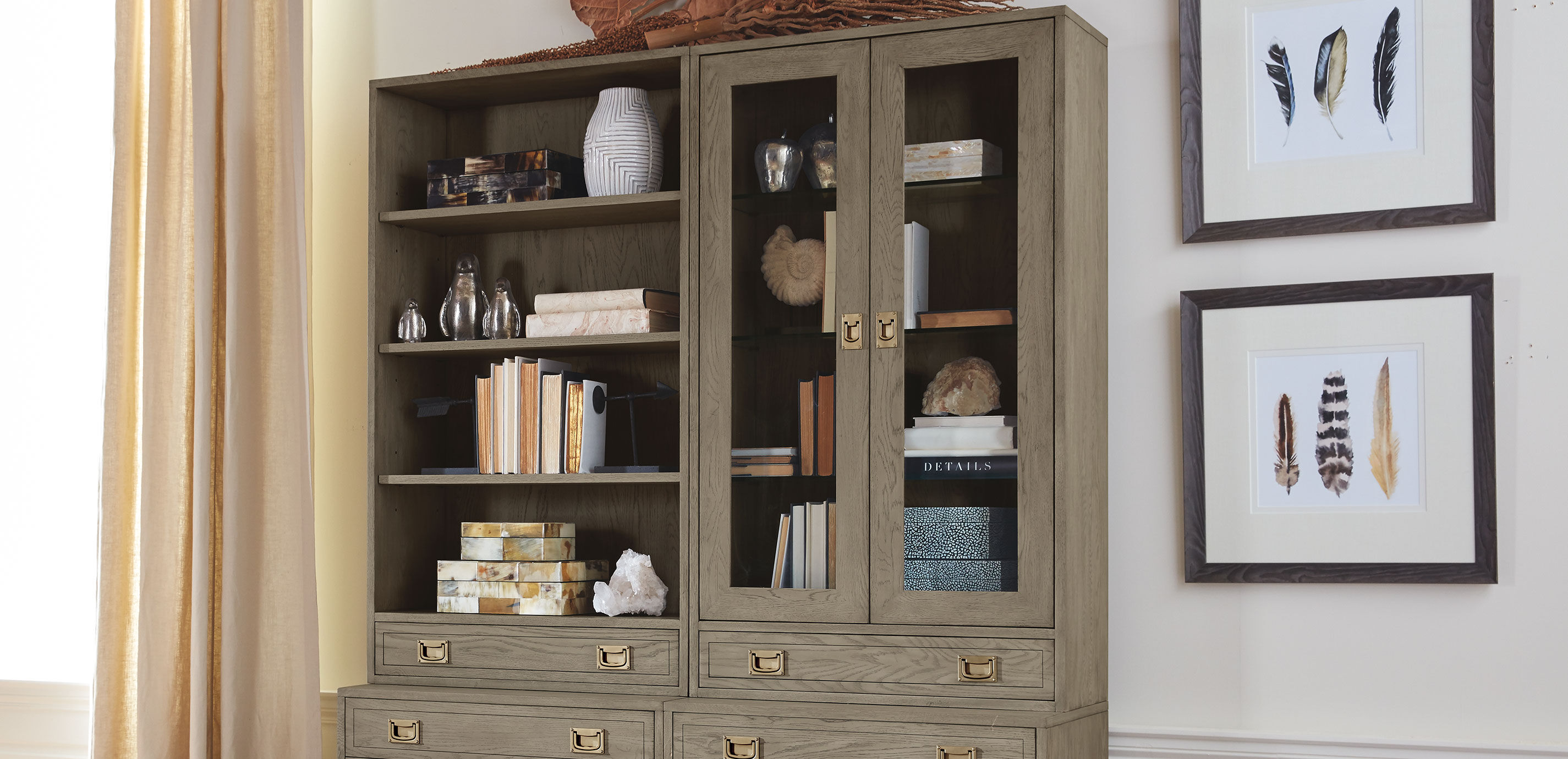 Single File Bookcase | Open Shelf Bookcase | Ethan Allen
