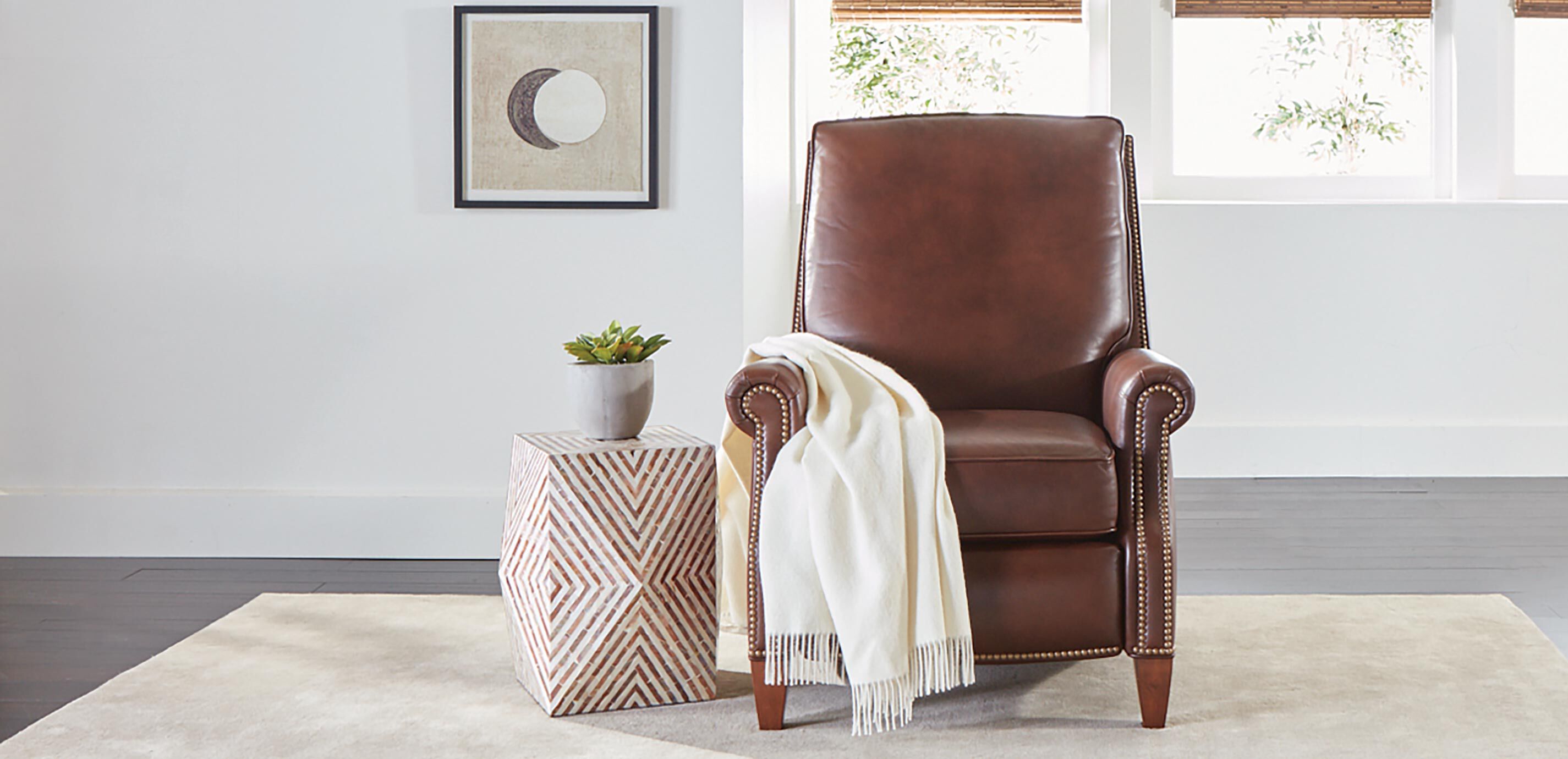 Colburn Leather Recliner | Recliners | Ethan Allen