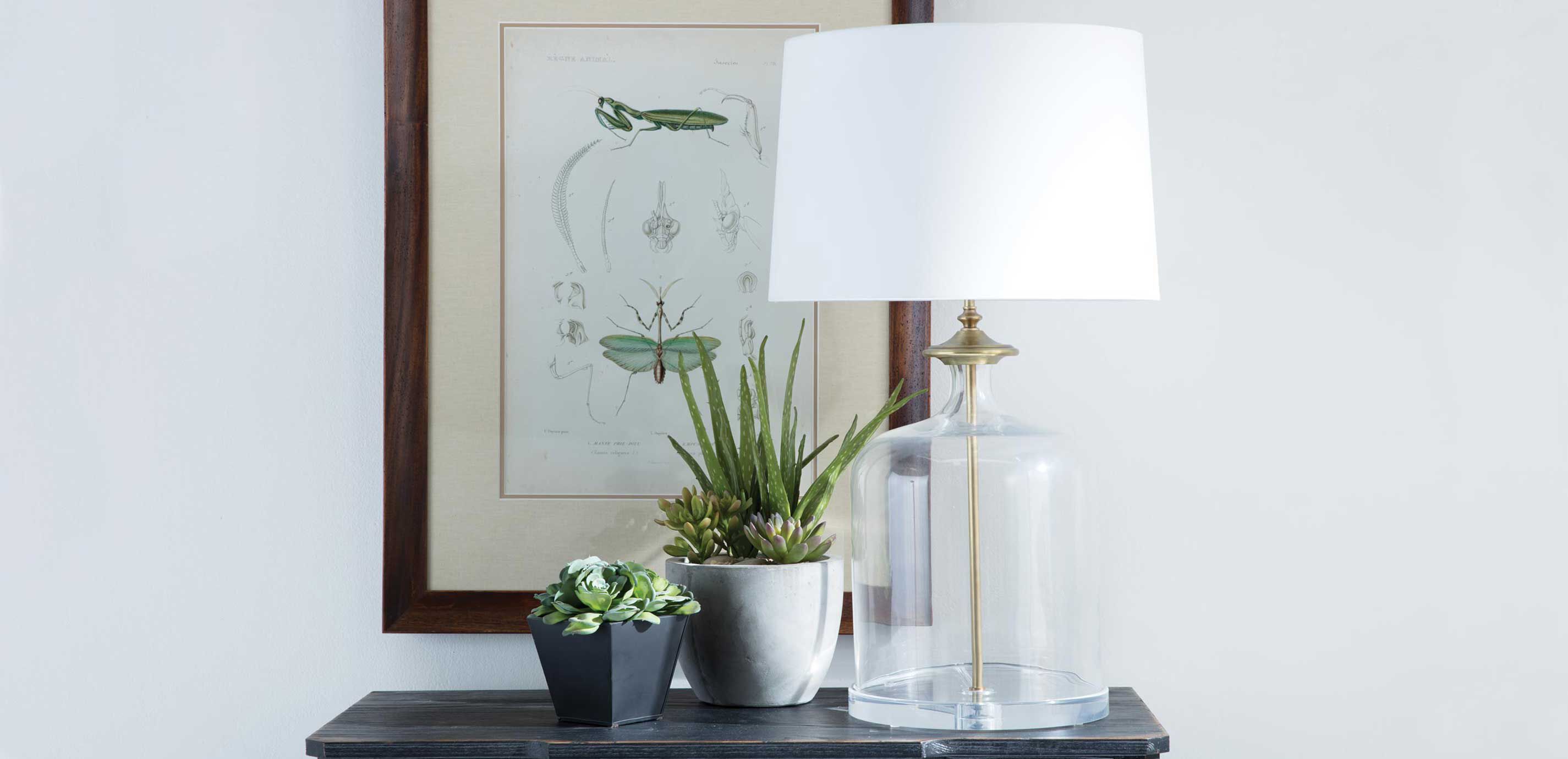 Nolan Table Lamp | Glass Table Lamp | Ethan Allen