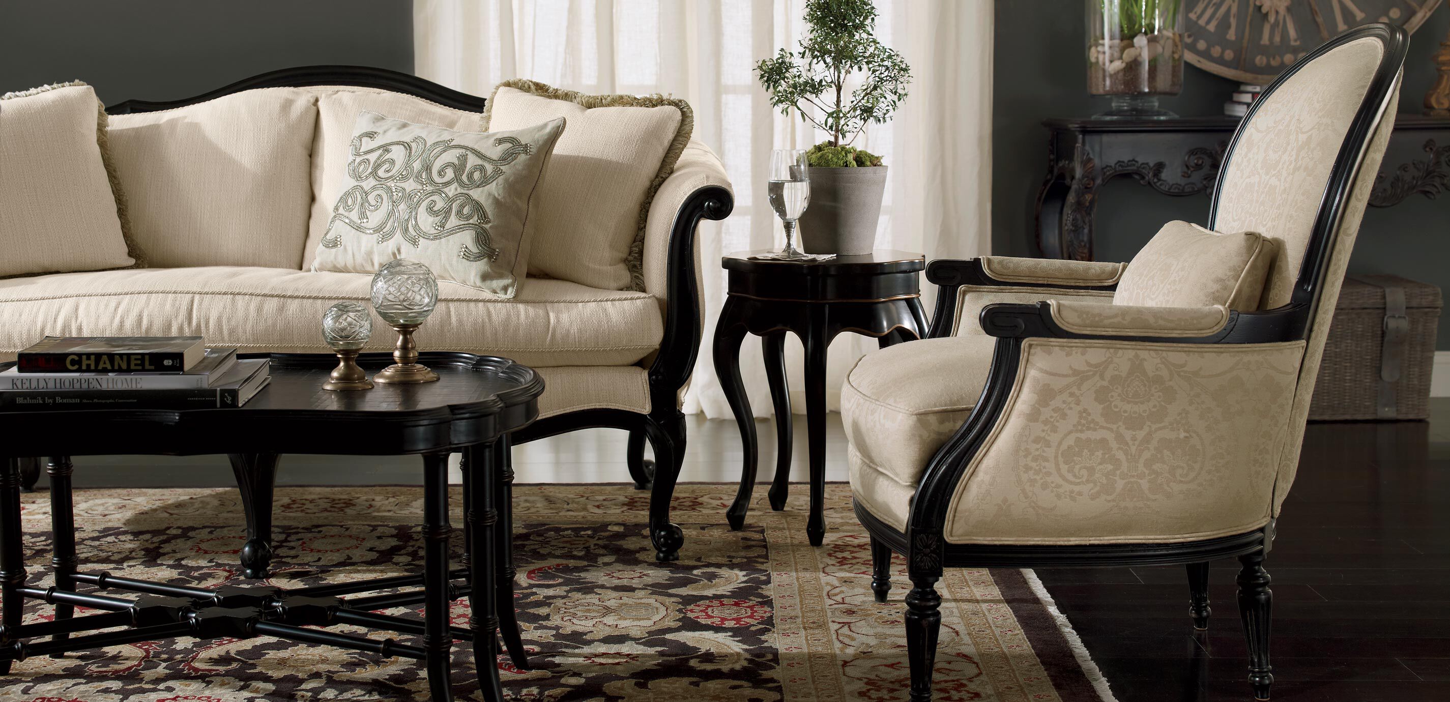 Black Five Leg Table | Accent Tables | Ethan Allen