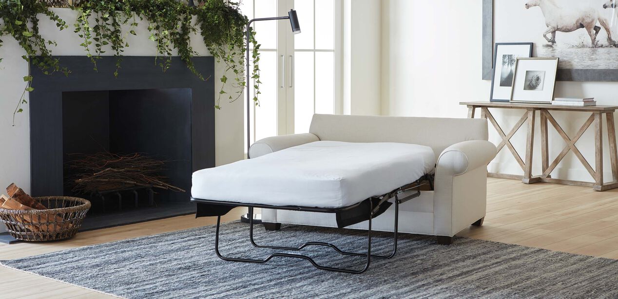 Bennett Roll-Arm Chair-and-a-Half Twin Sleeper | Ethan Allen