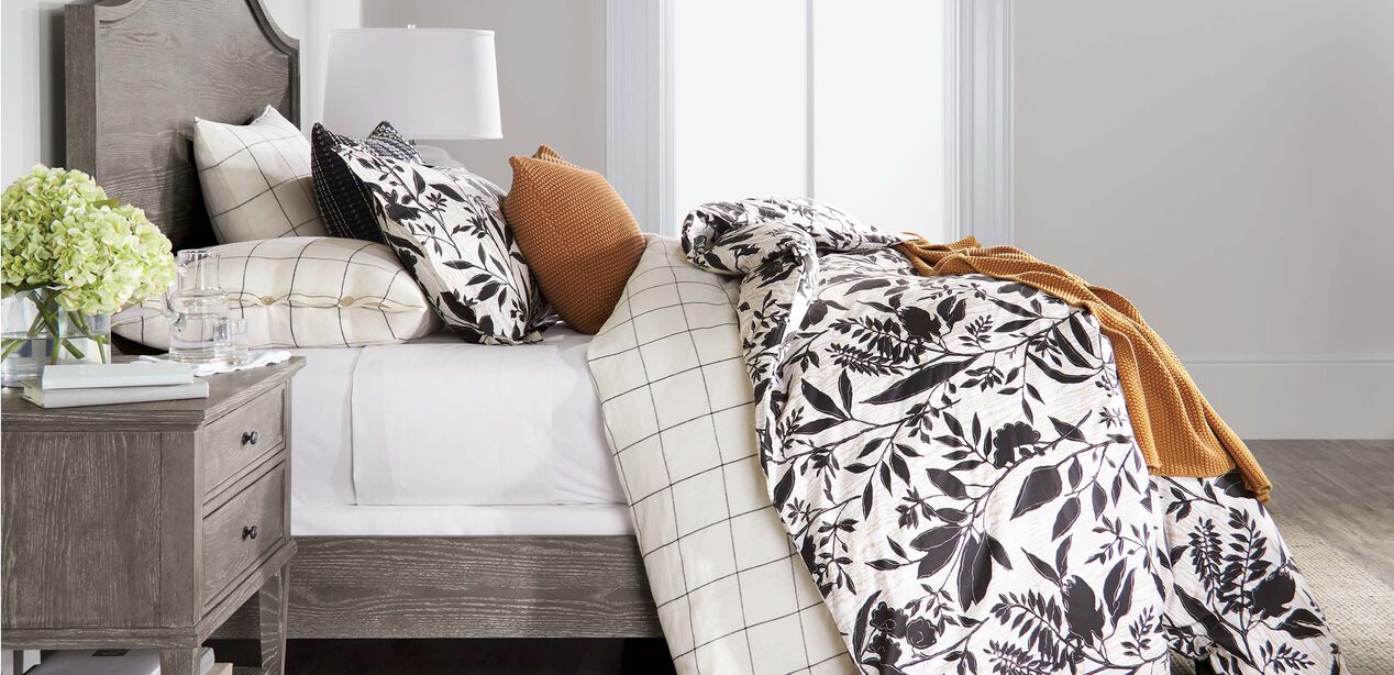 Linen Windowpane Duvet Cover | Windowpane Sham | Ethan Allen