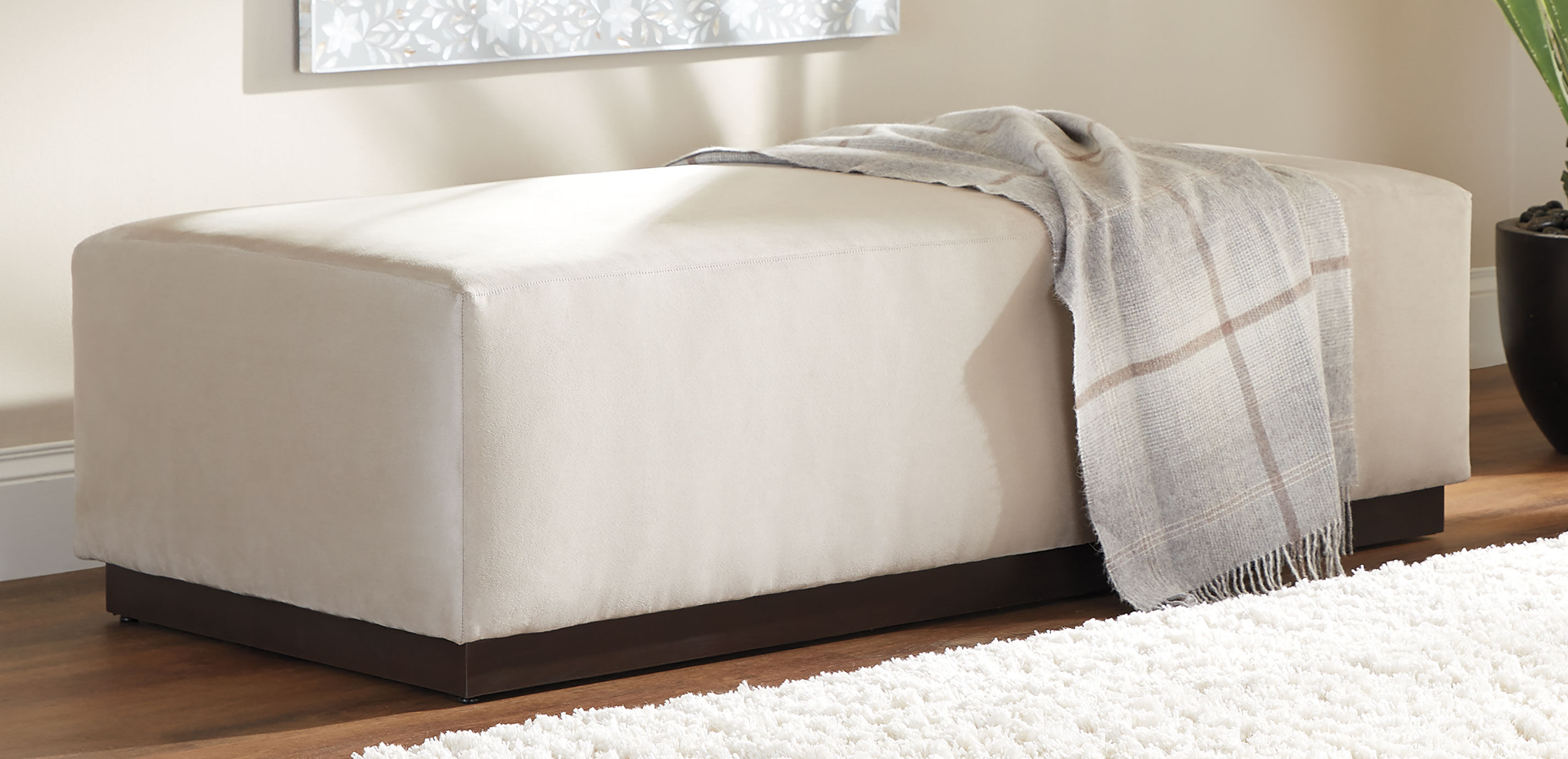 Stover Ottoman—Rectangular, Square, Round, or Cube | Ethan Allen