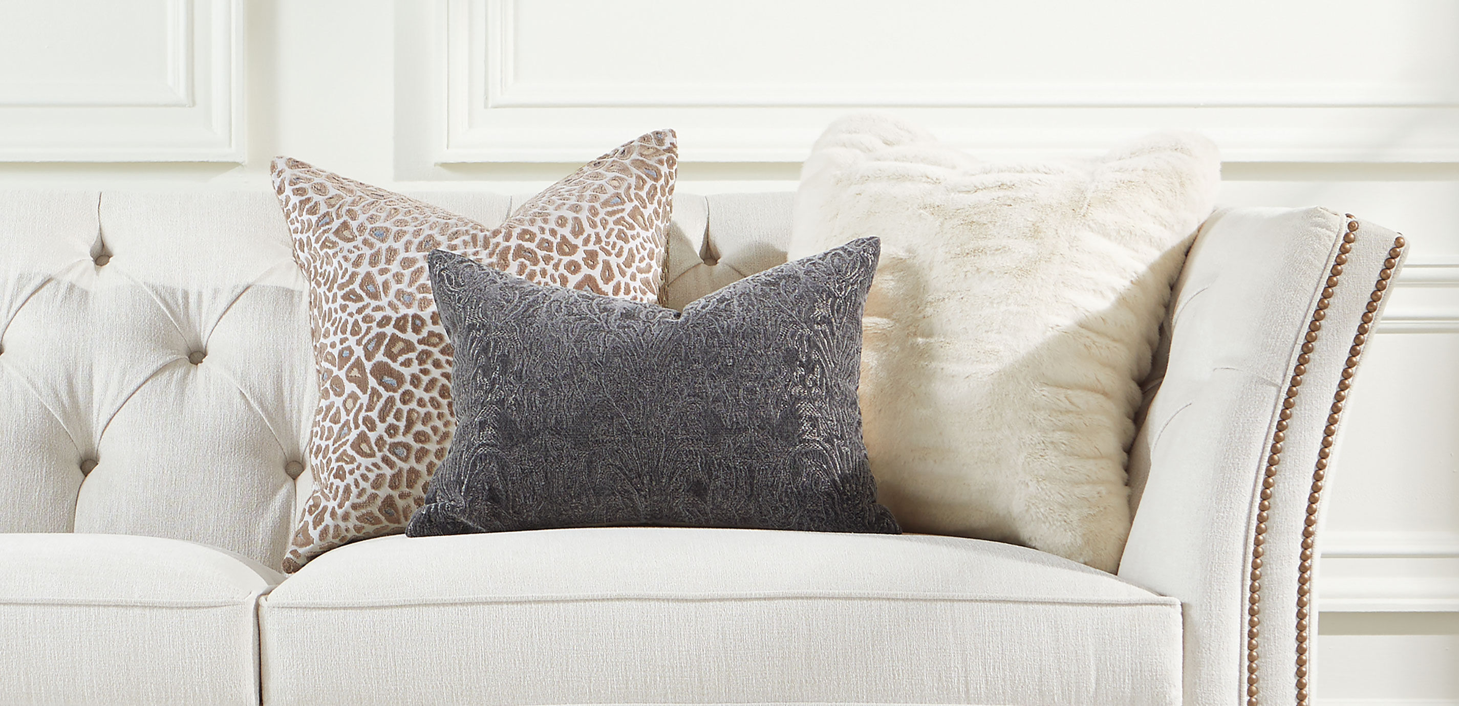 Distressed Chenille Throw Pillow Ethan Allen