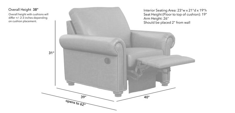 Conor Leather Recliner | The Conor Collection | Ethan Allen