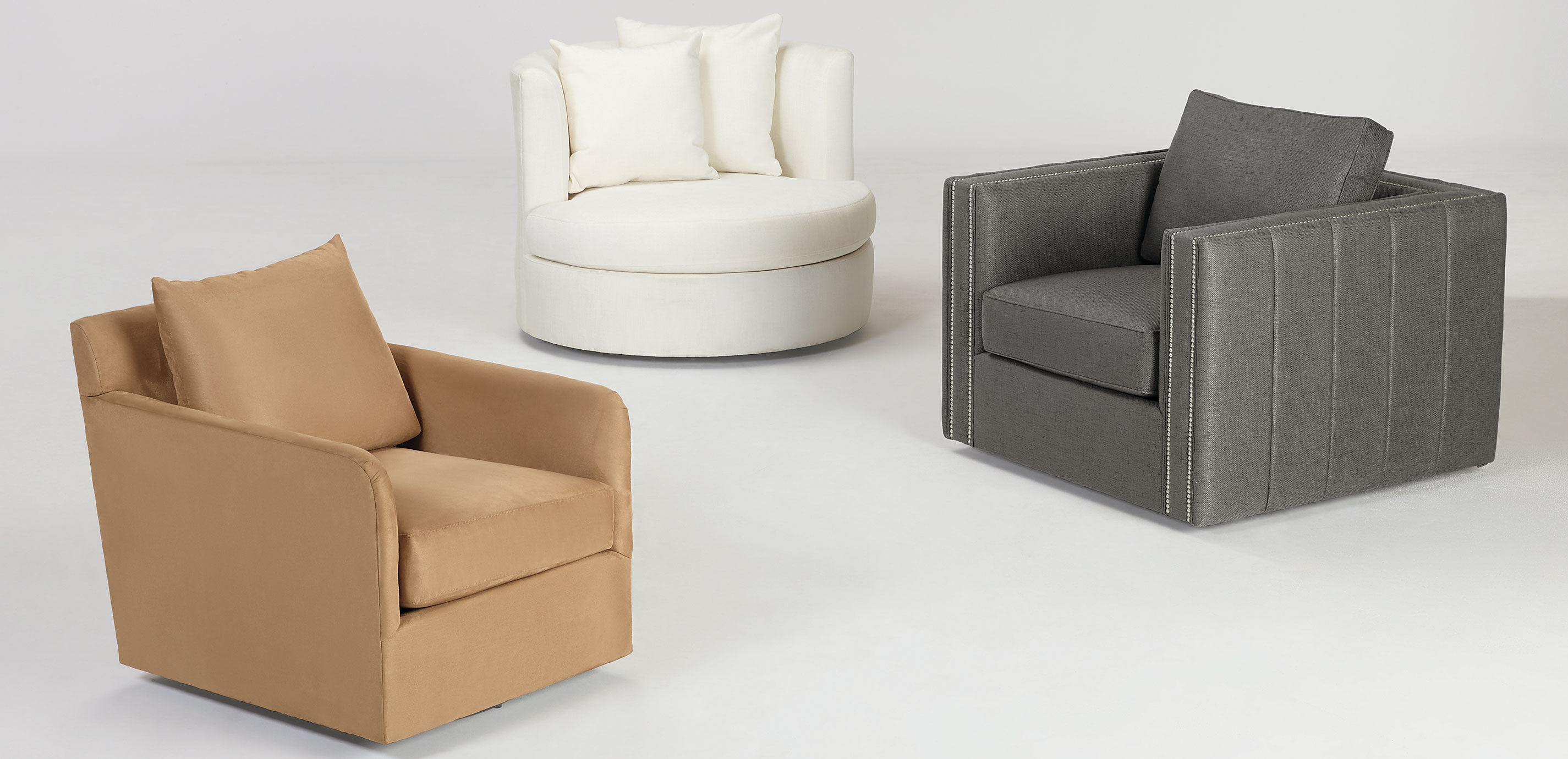 Calia Small Swivel Chair | Apartment Swivel Chair | Ethan Allen