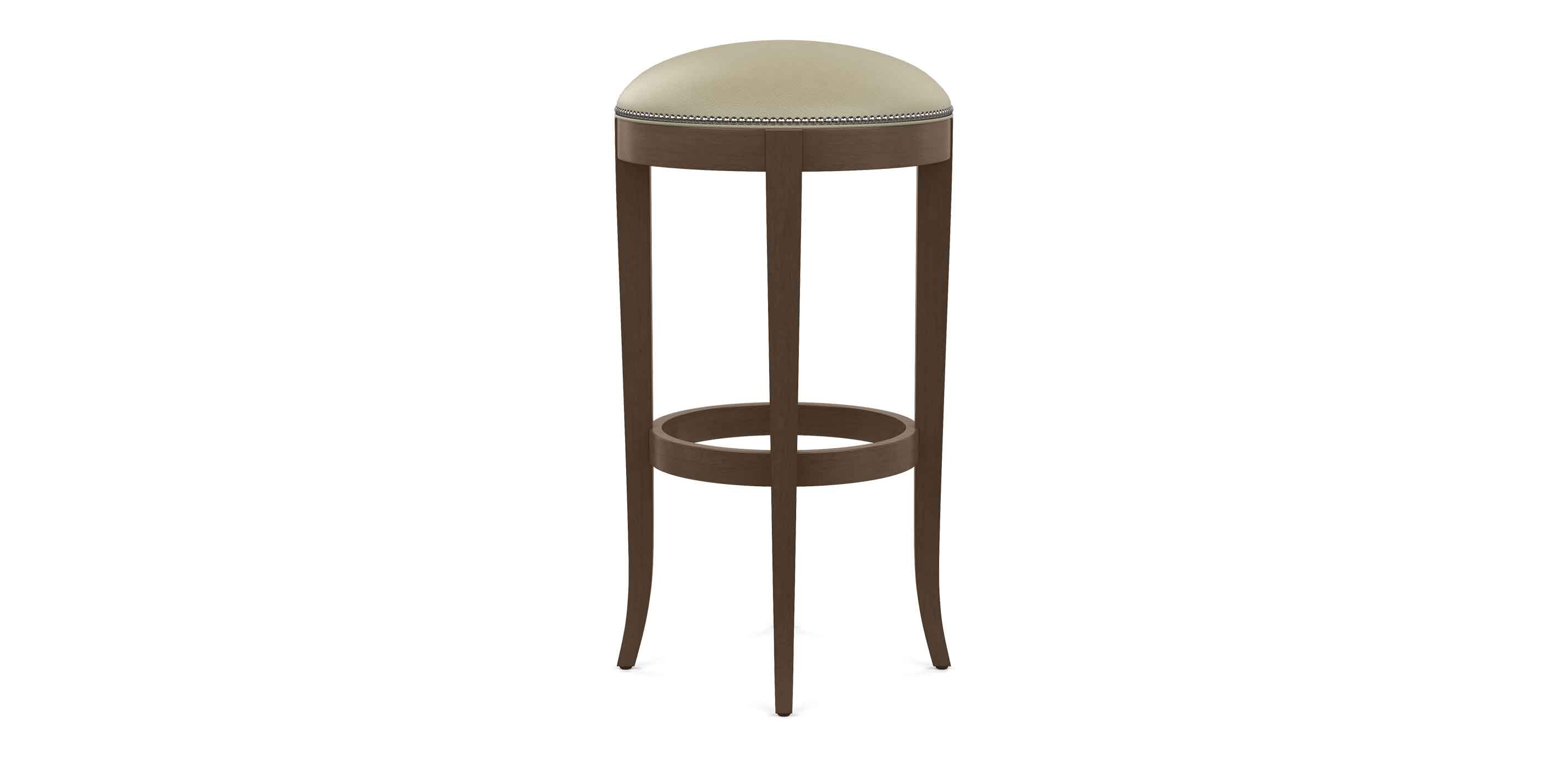 Asher Leather Barstool | Bar & Counter Stools | Ethan Allen