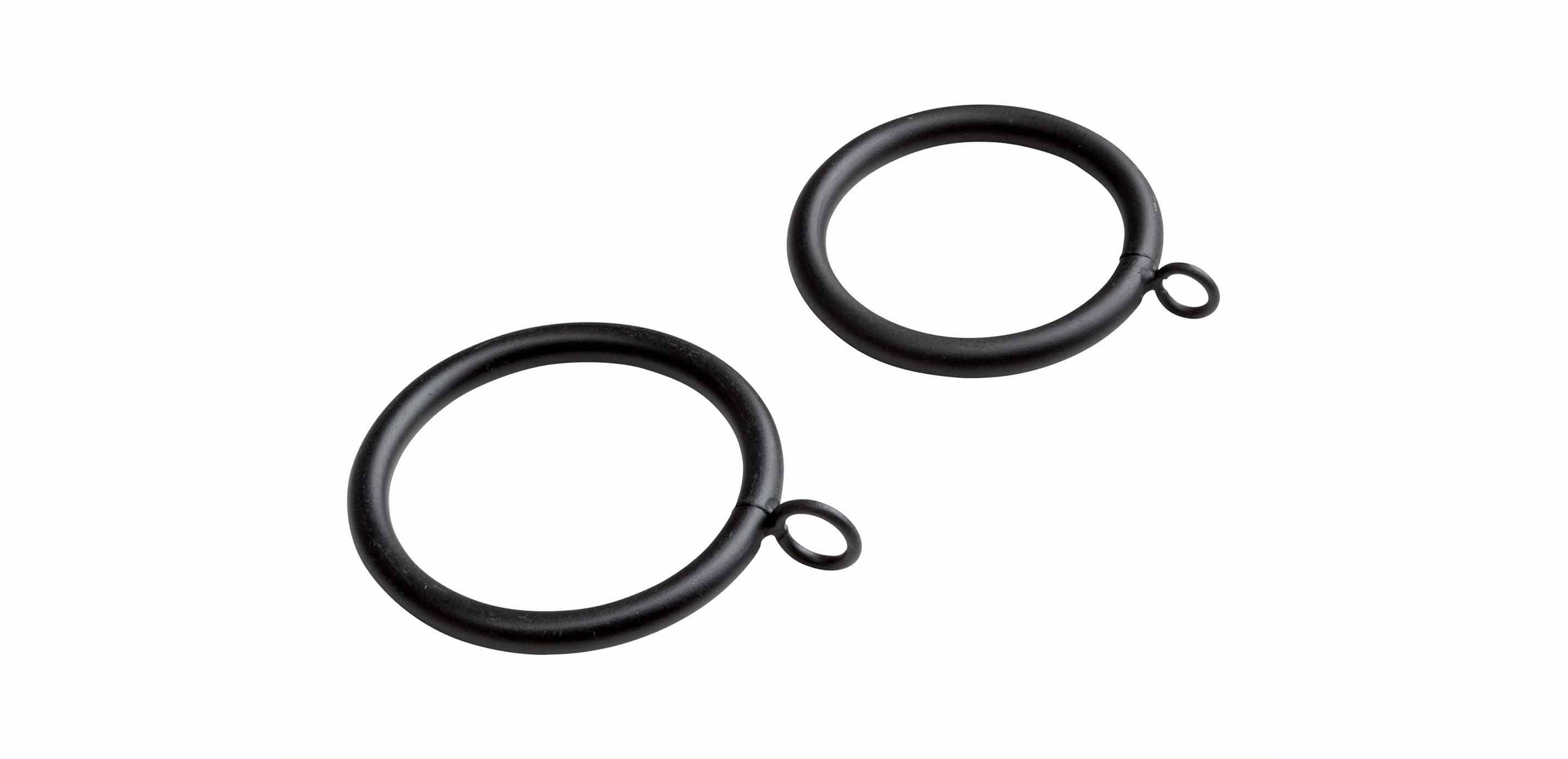 Drapery Hardware Rings, Flat Black | Ethan Allen
