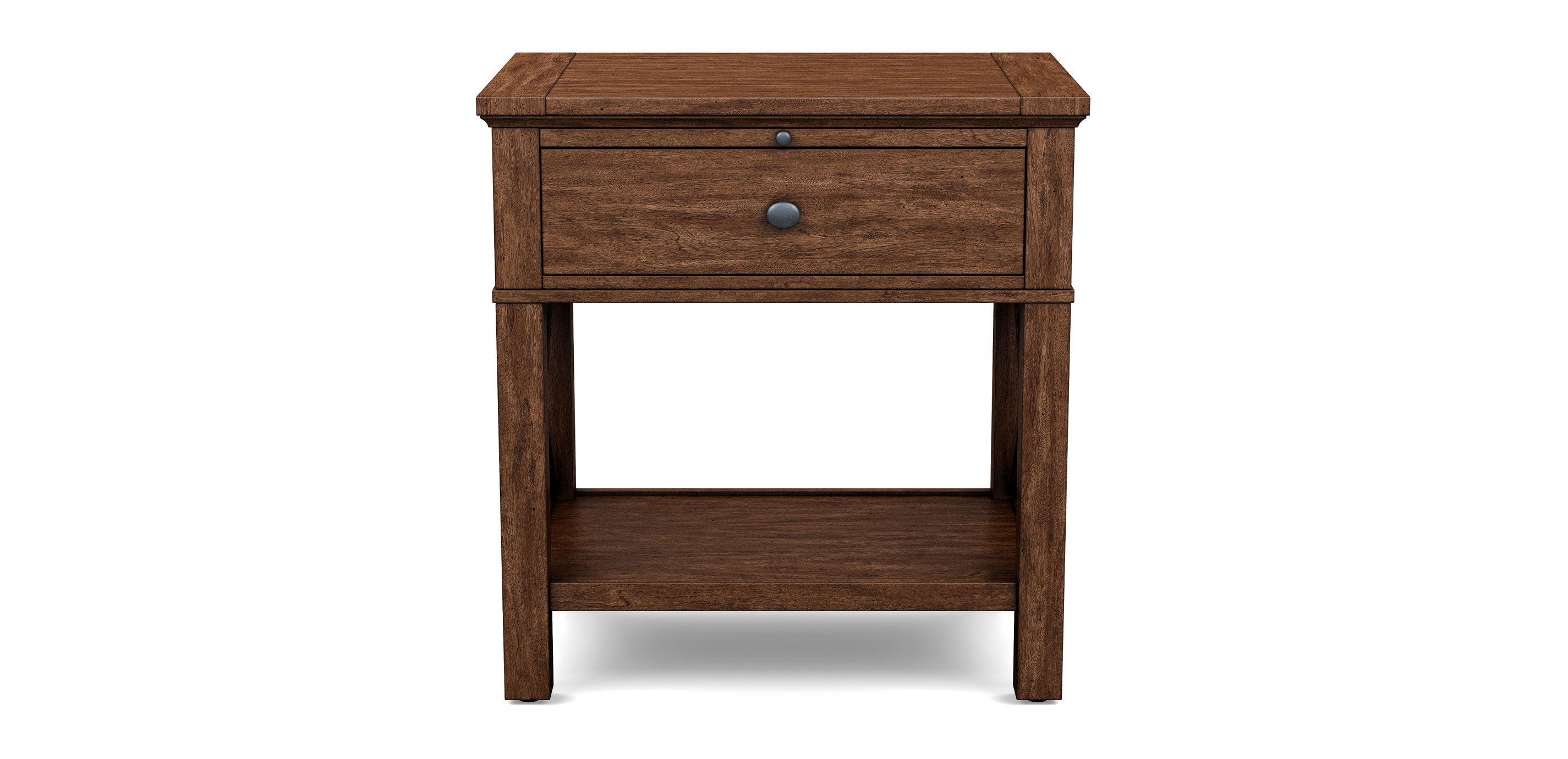 Alec Night Table in Brown 25.75 W x 17.75 D x 27 H Java by Ethan Allen