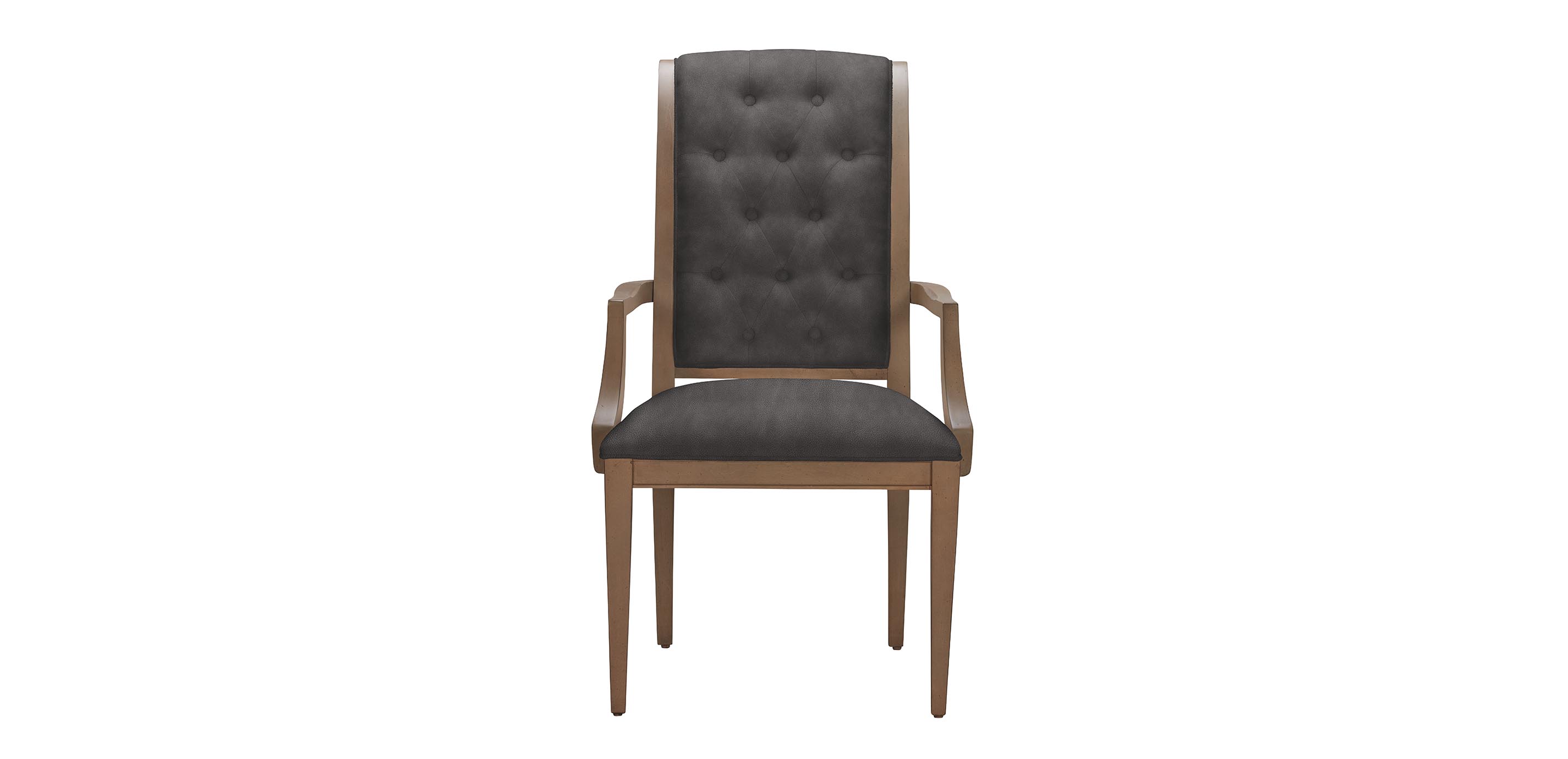 Taite Leather Dining Armchair | Leather Chair Dining | Ethan Allen